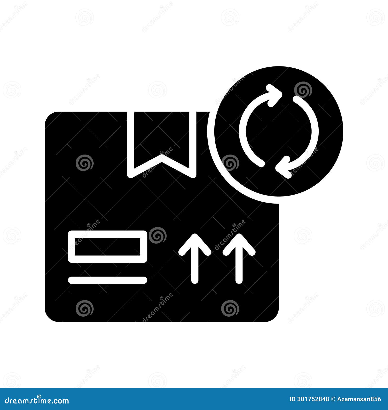 An Icon with Dispatched Package and Opposite Direction Arrows Showing ...