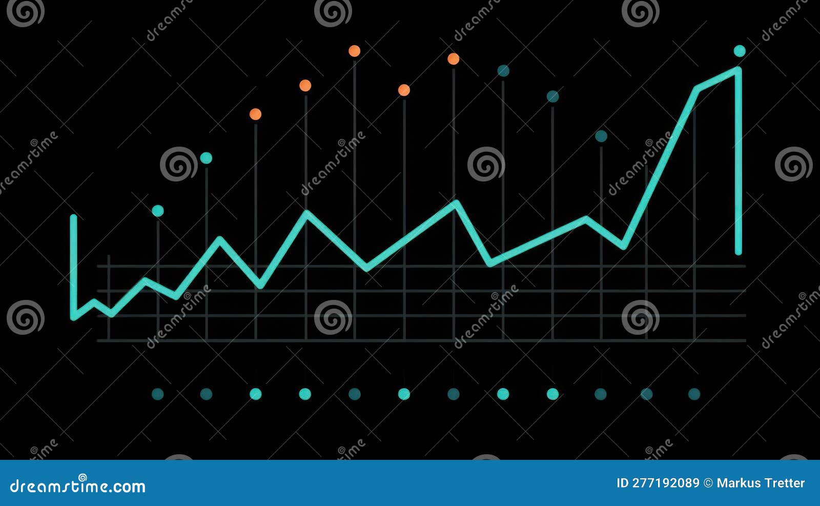 A Line Graph Icon Showing the Trend of Data Over Time Created with ...