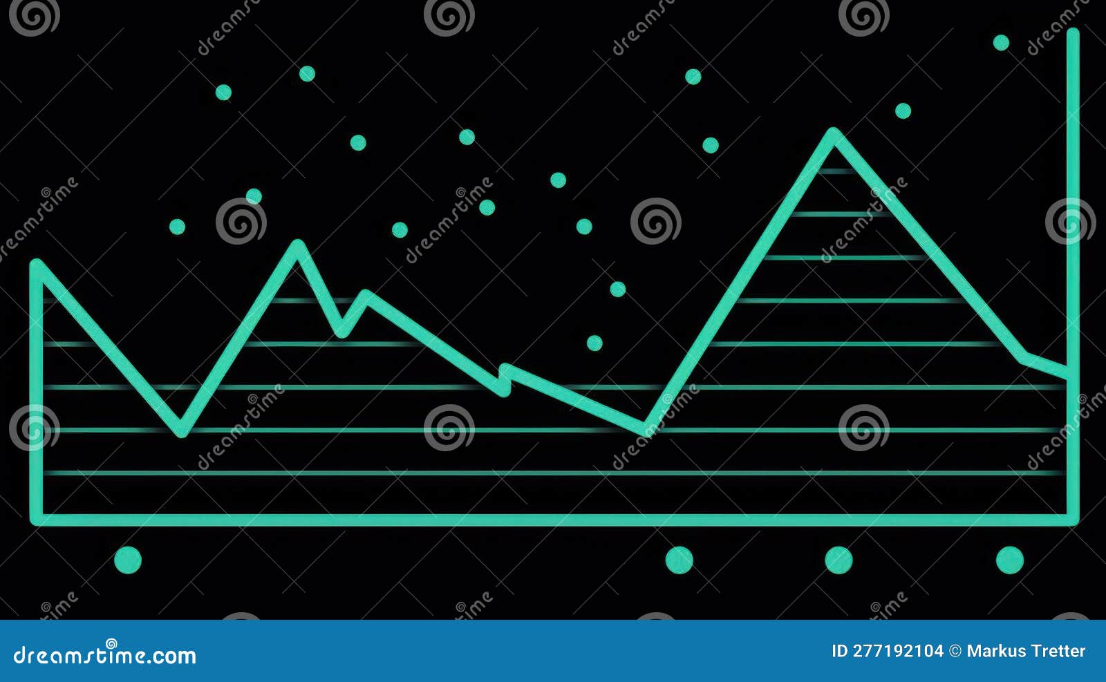 A Line Graph Icon Showing the Trend of Data Over Time Created with ...