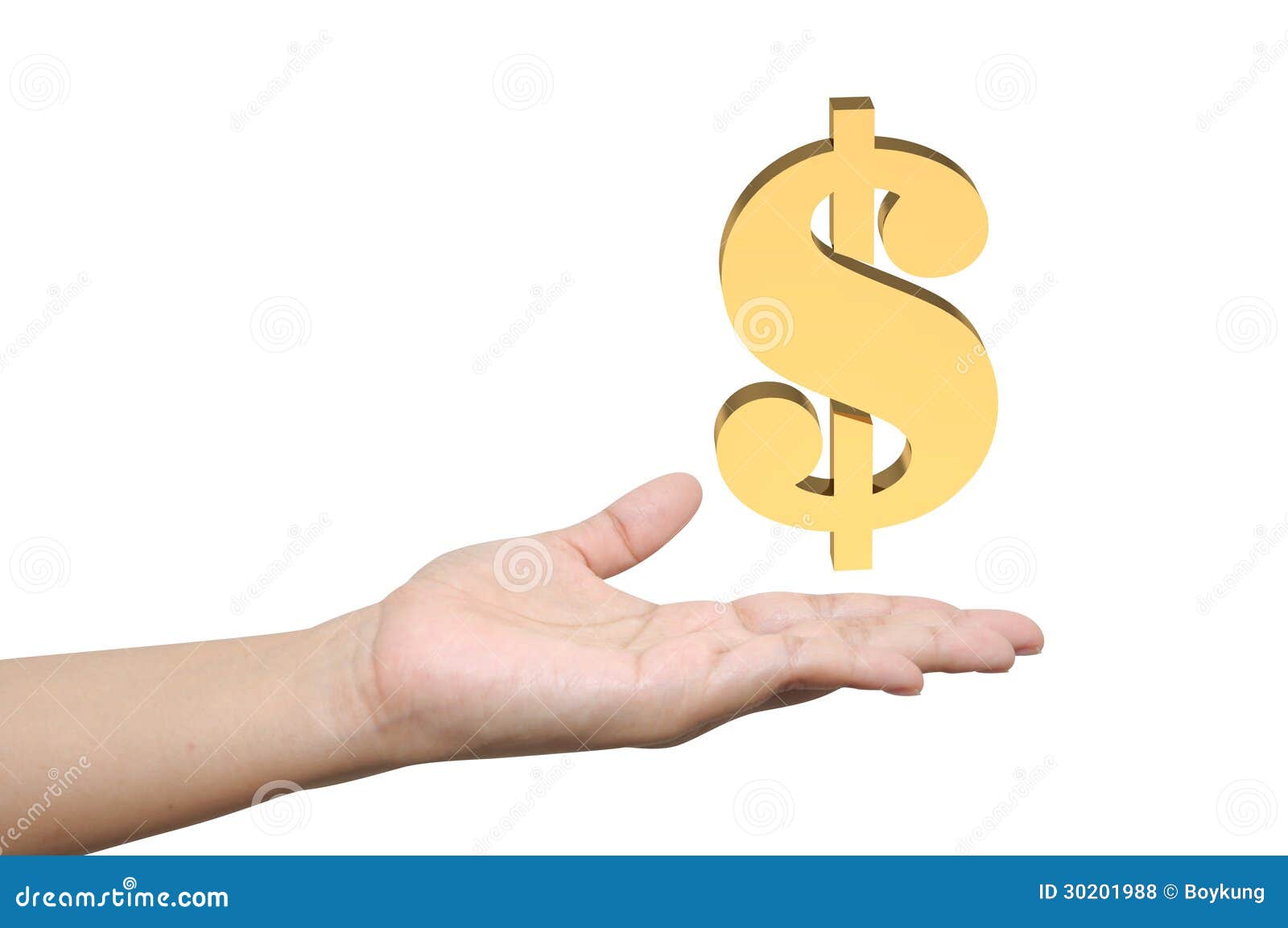 Icon dollar in hand stock illustration. Illustration of achievement ...