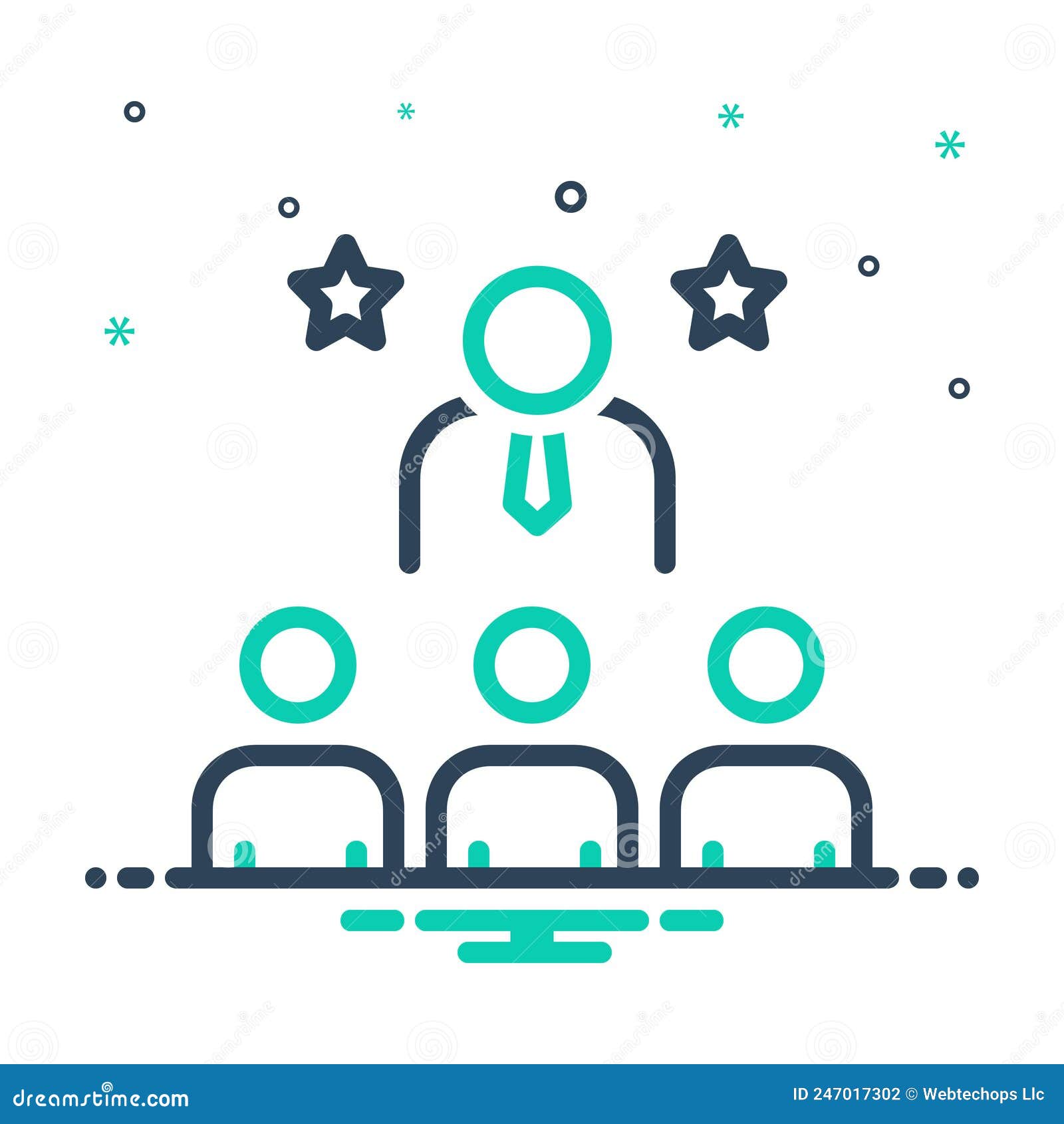 Mix Icon for Dominant, Assertive and Commanding Stock Vector ...