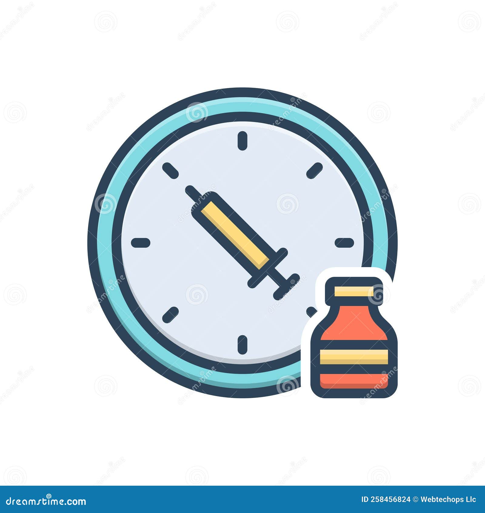 Color Illustration Icon for Dose, Capsule and Treatment Stock Vector ...
