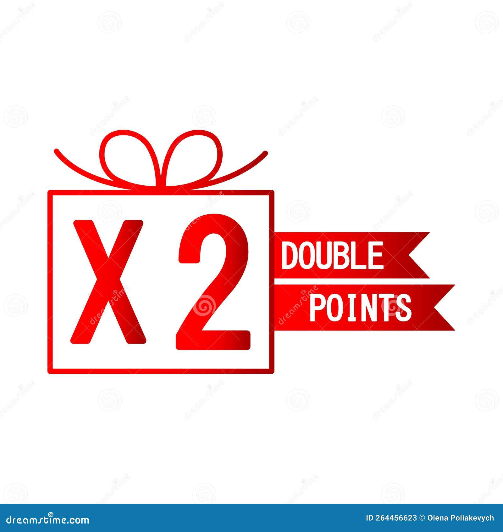 Icon with Double Points Red. Vector Illustration. Stock Image Stock ...