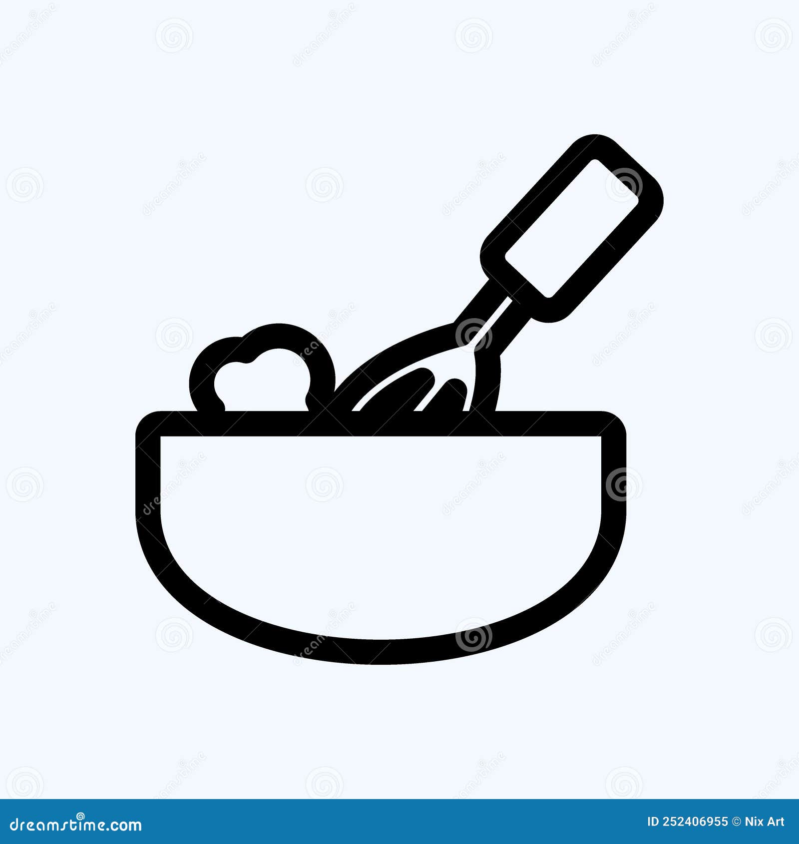 Icon Dough Shaker. Suitable for Bakery Symbol. Line Style. Simple ...