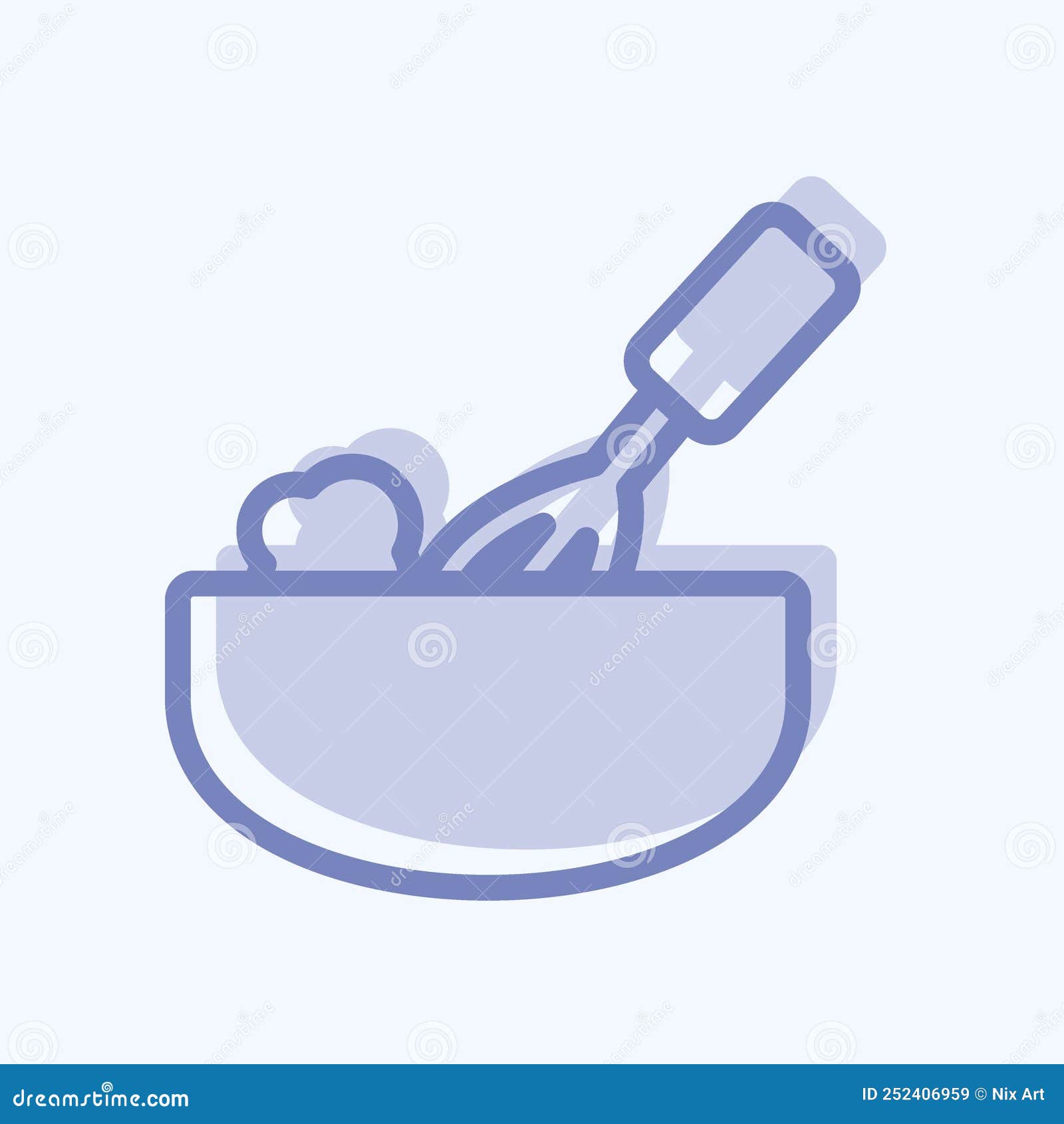 Icon Dough Shaker. Suitable for Bakery Symbol. Two Tone Style. Simple ...