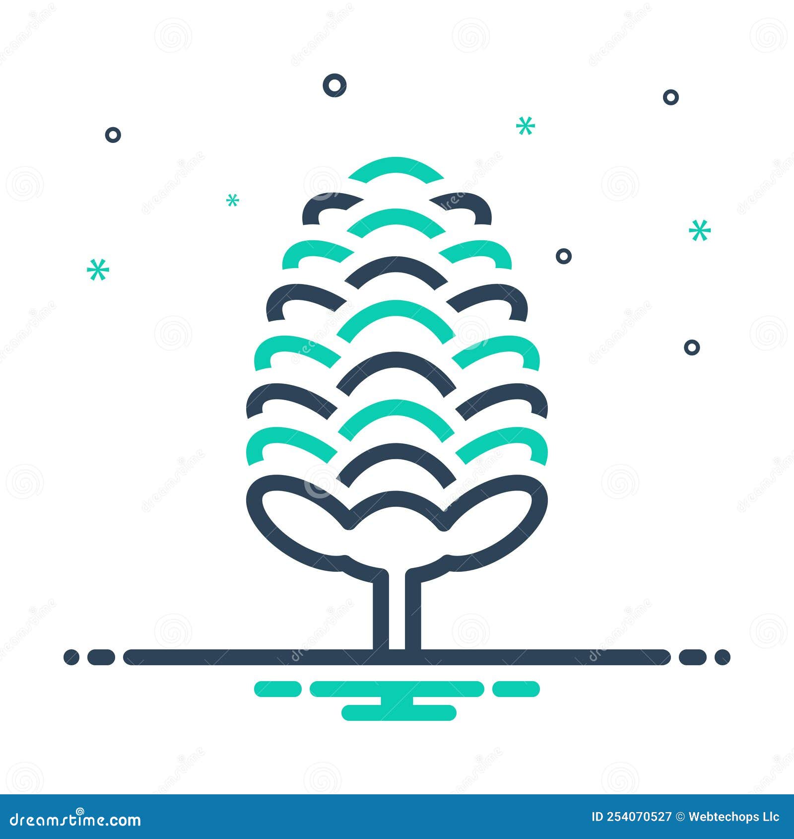 Mix Icon for Douglas, Tree and Nature Stock Illustration - Illustration ...