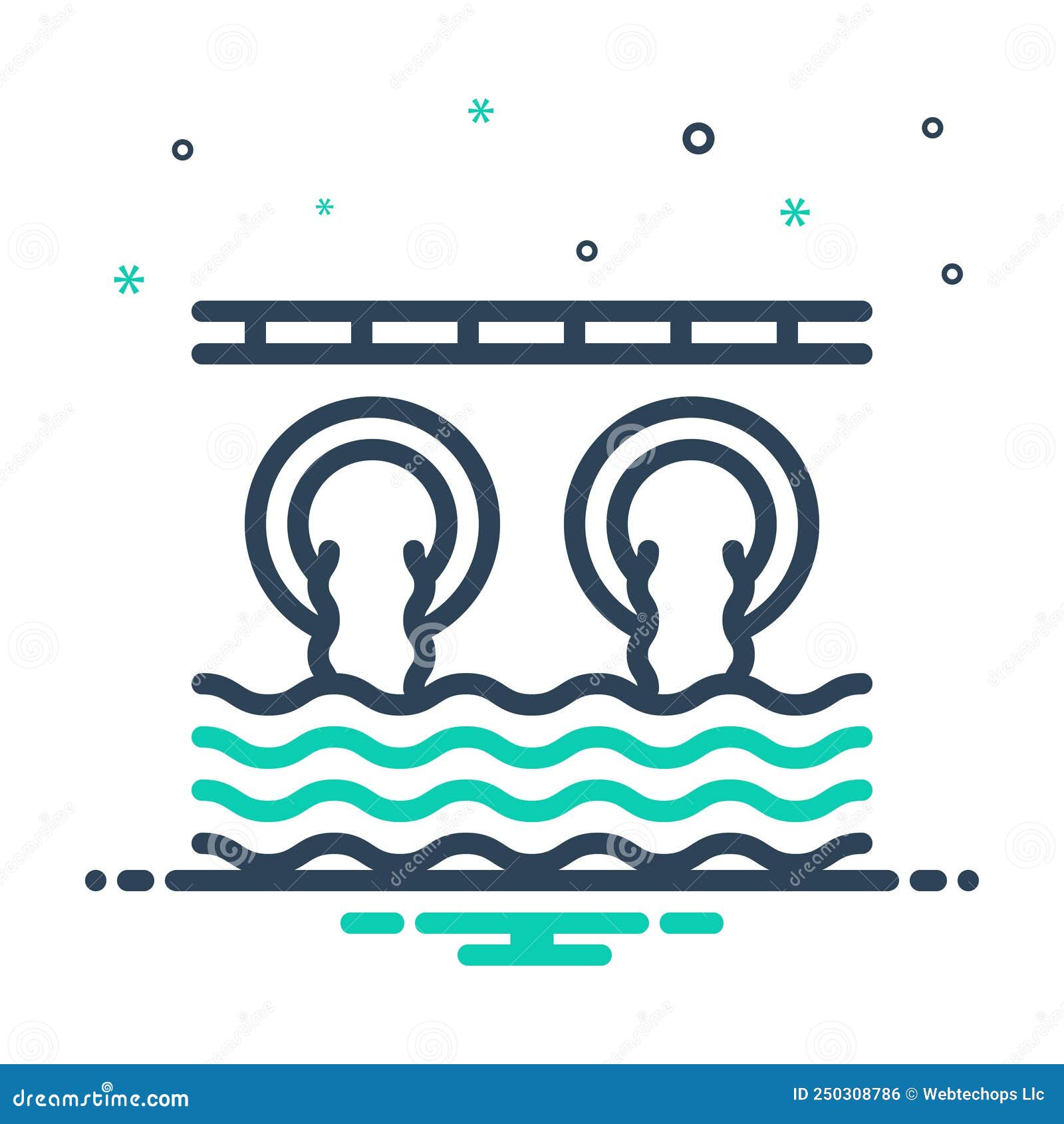 Mix Icon for Drainage, Sewage and Canalization Stock Illustration ...