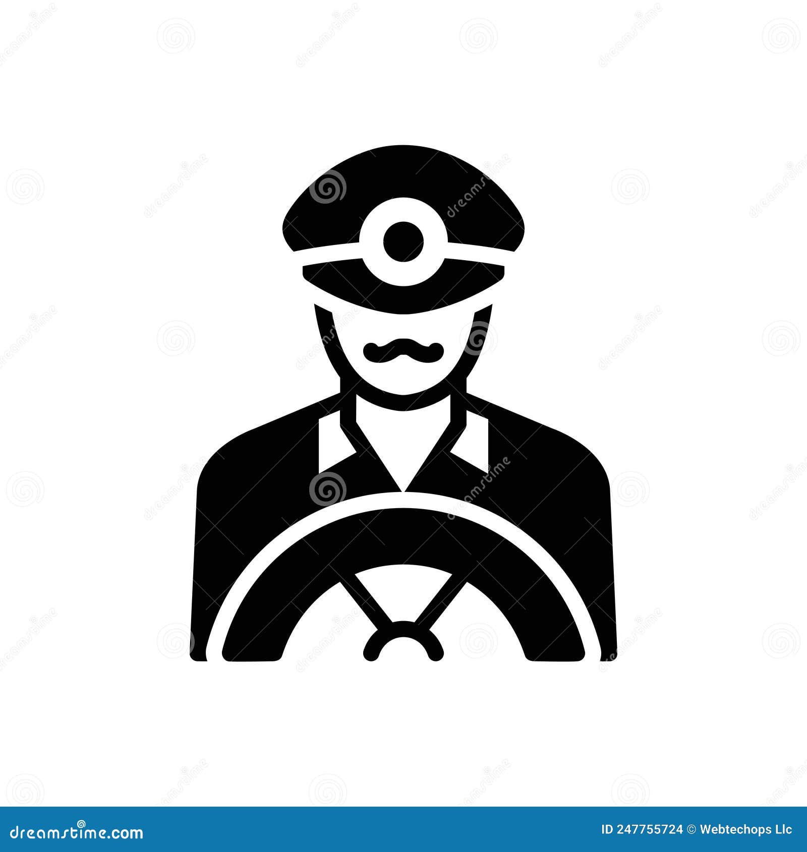 Driver Boy Car Rudder Cute Cartoon Vector Profession Character Person ...