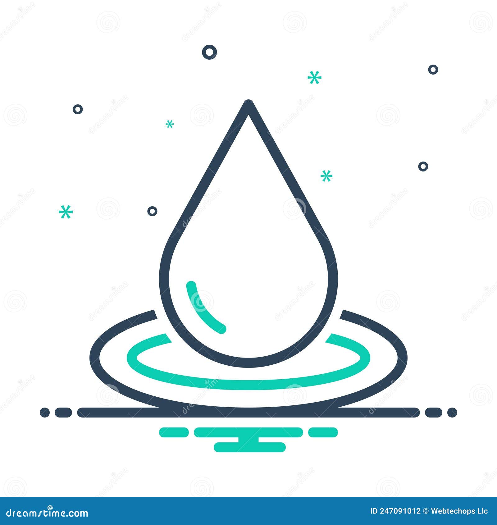 Mix Icon for Drop, Pure and Ripple Stock Vector - Illustration of shape ...
