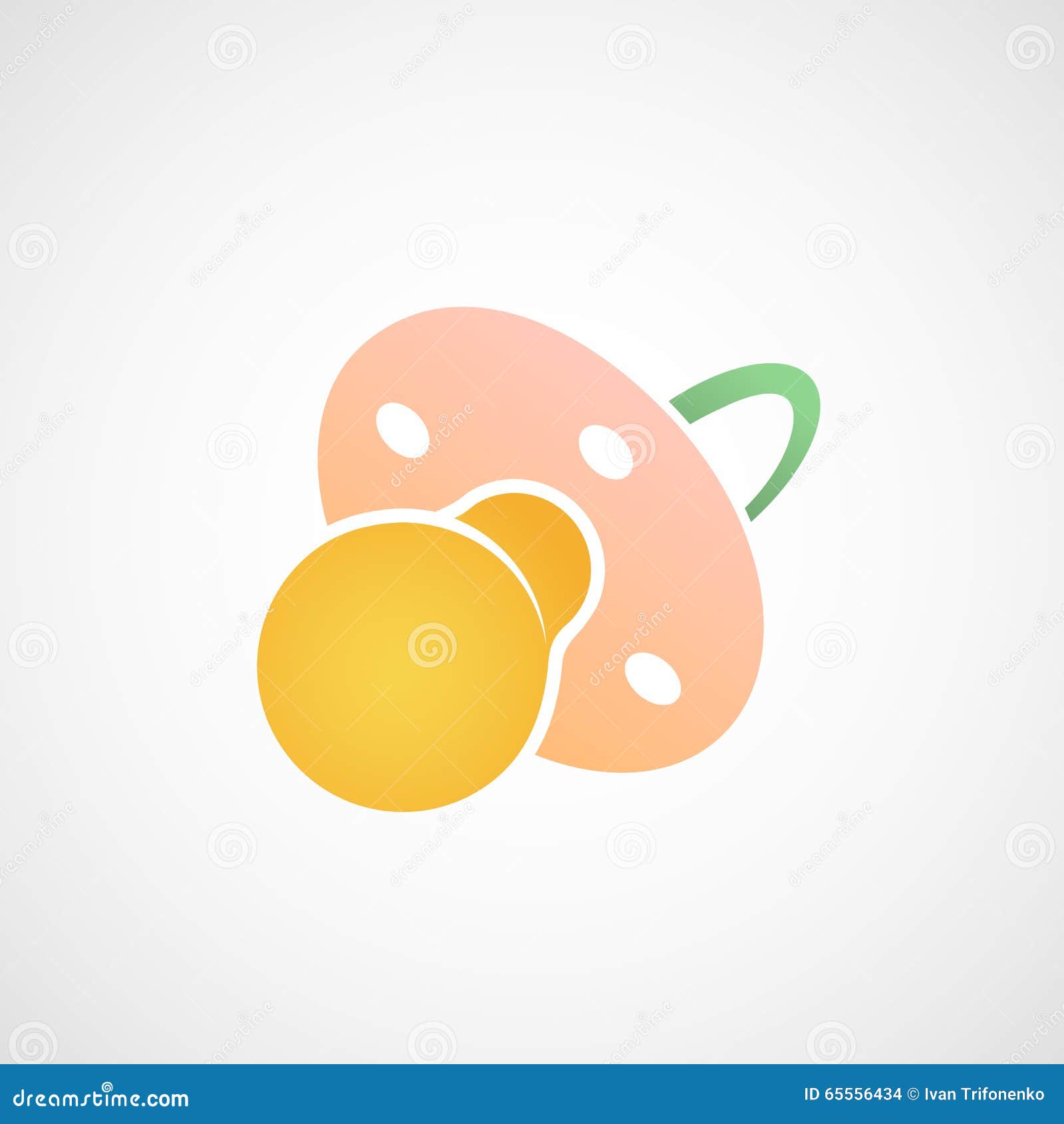 Icon dummy for the baby. stock vector. Illustration of plastic - 65556434