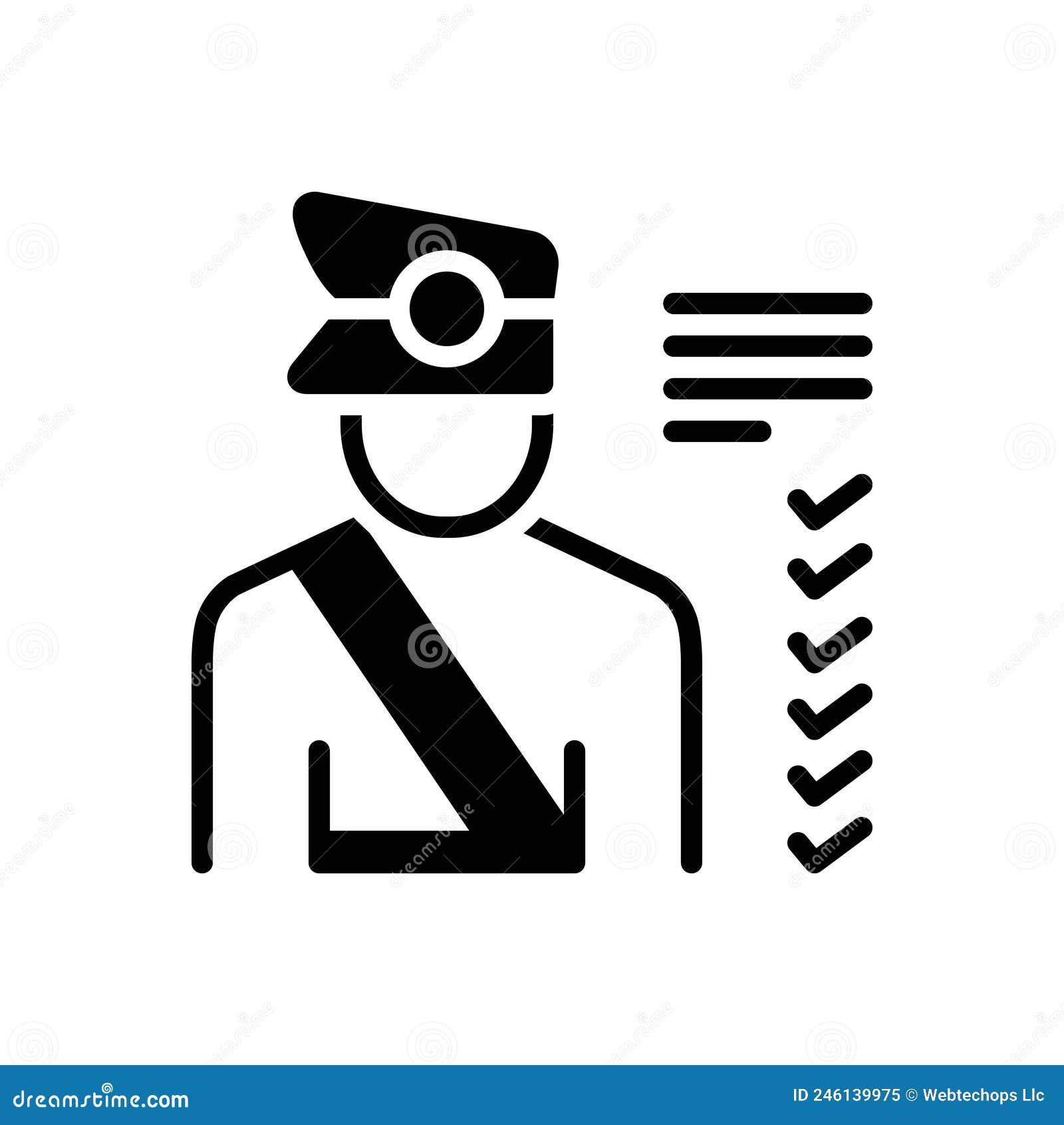 Black Solid Icon for Duties, Work and Service Stock Vector ...