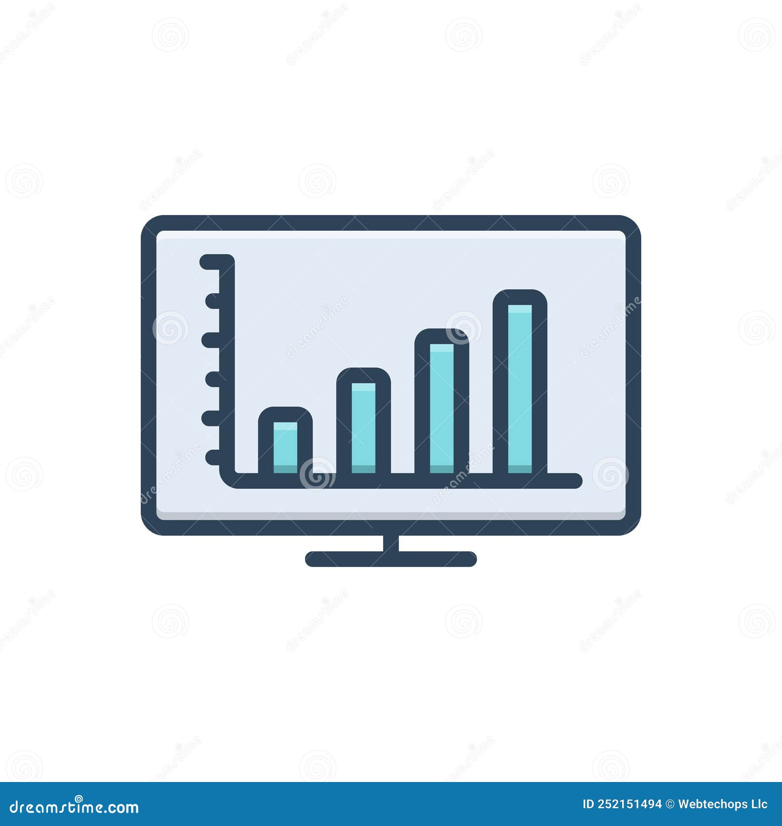 Color Illustration Icon for Dynamics, Chart and Market Stock Vector ...
