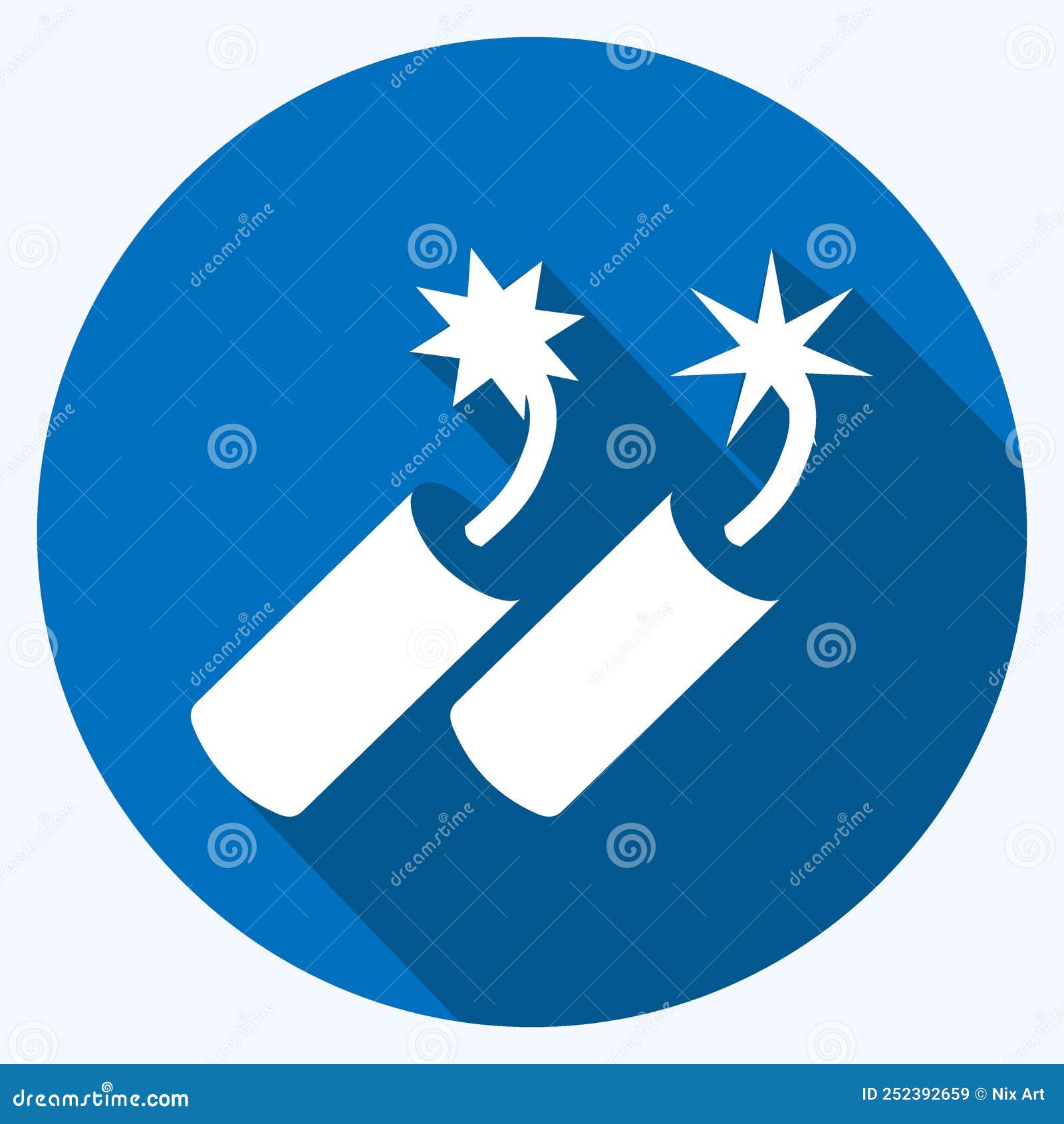 Icon Dynamite. Suitable for Wild West Symbol. Long Shadow Style. Simple ...