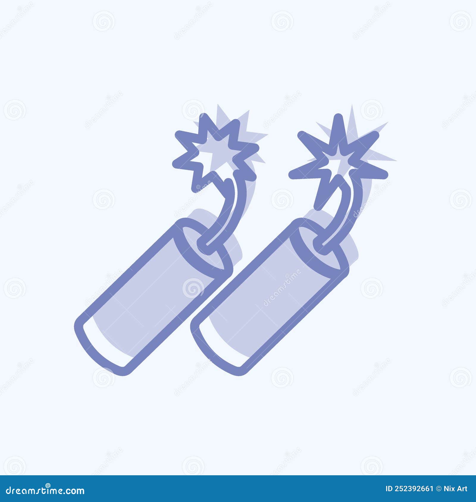 Icon Dynamite. Suitable for Wild West Symbol. Two Tone Style. Simple ...