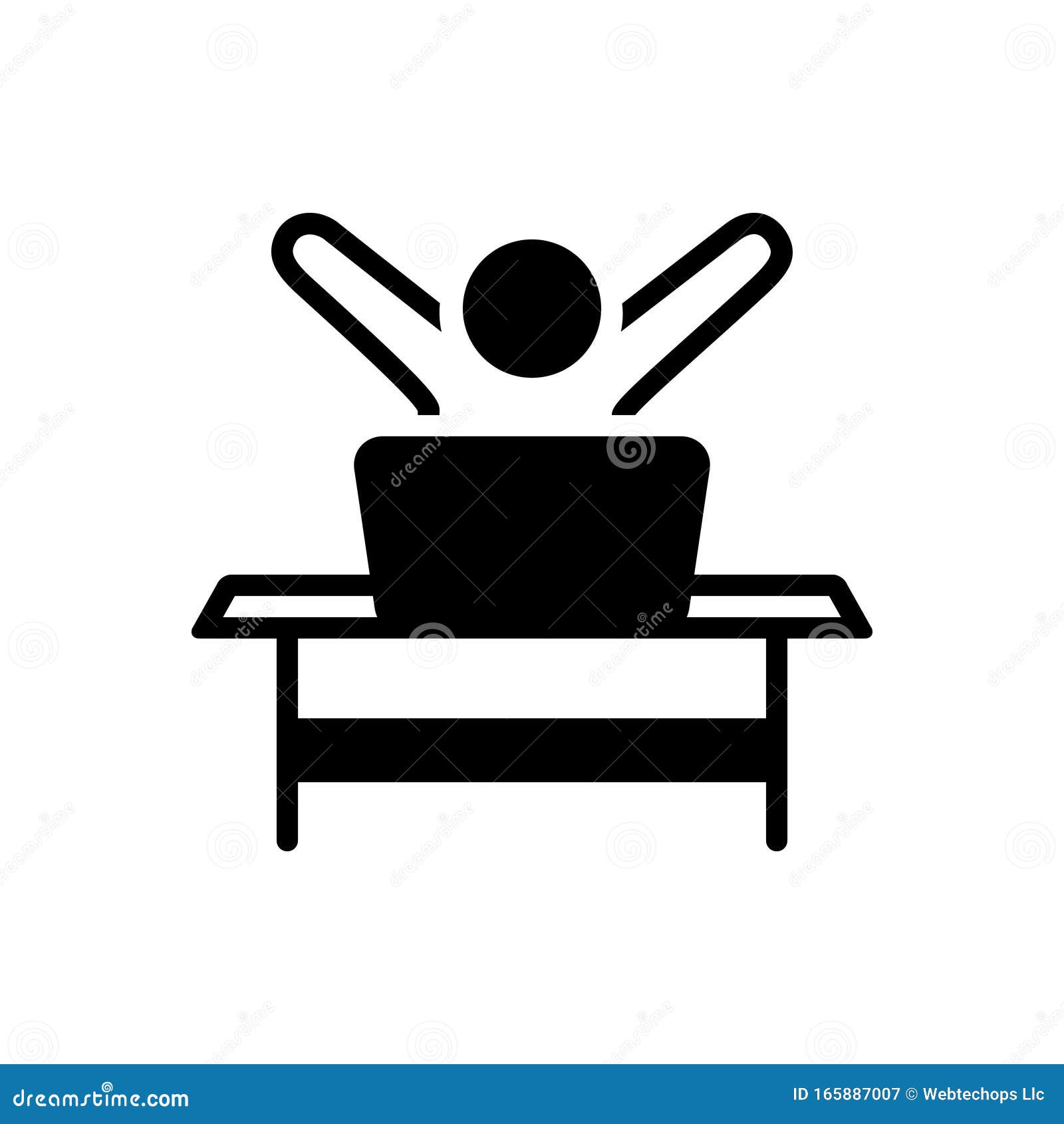 Black Solid Icon for Eager, Avid and Fervent Stock Vector ...