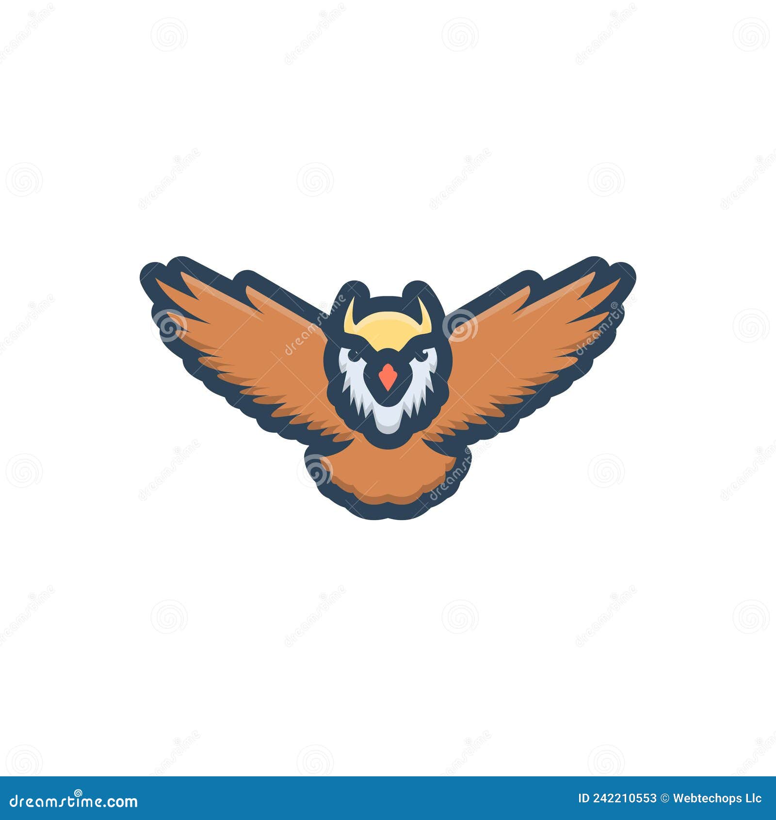 Color Illustration Icon for Eagles, Predator and Falcon Stock Vector ...