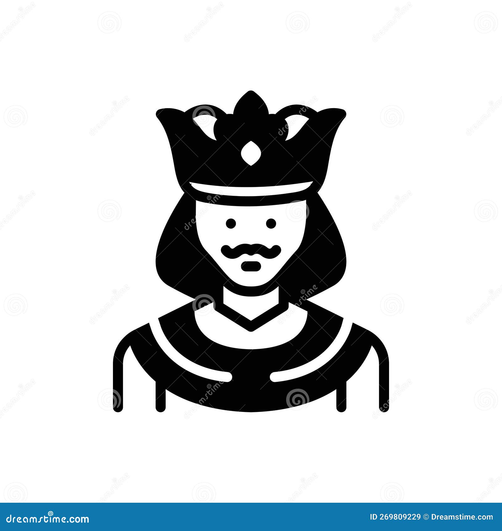 Black Solid Icon for Earl, Medieval and Emperor Stock Vector ...