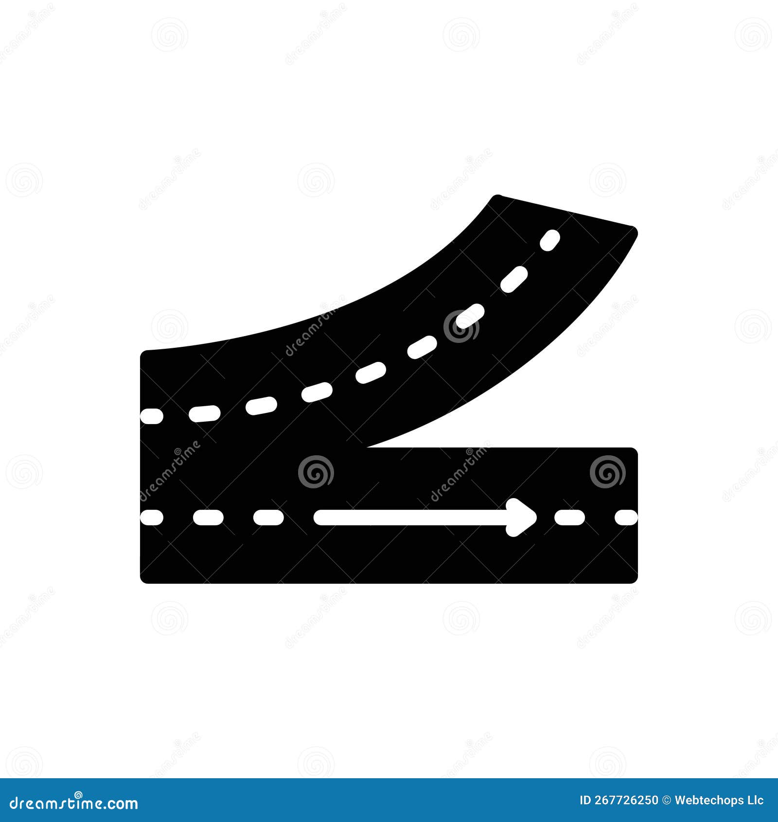 Black Solid Icon for Easy, Path and Straight Stock Vector ...