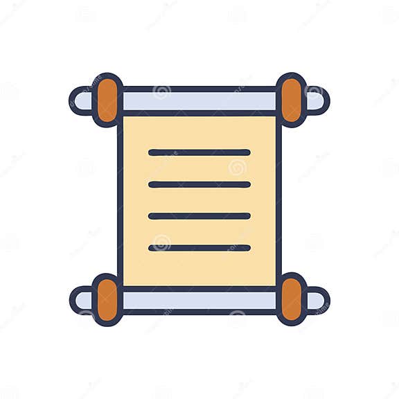 Icon for Educational Scrolls Stock Vector - Illustration of education ...