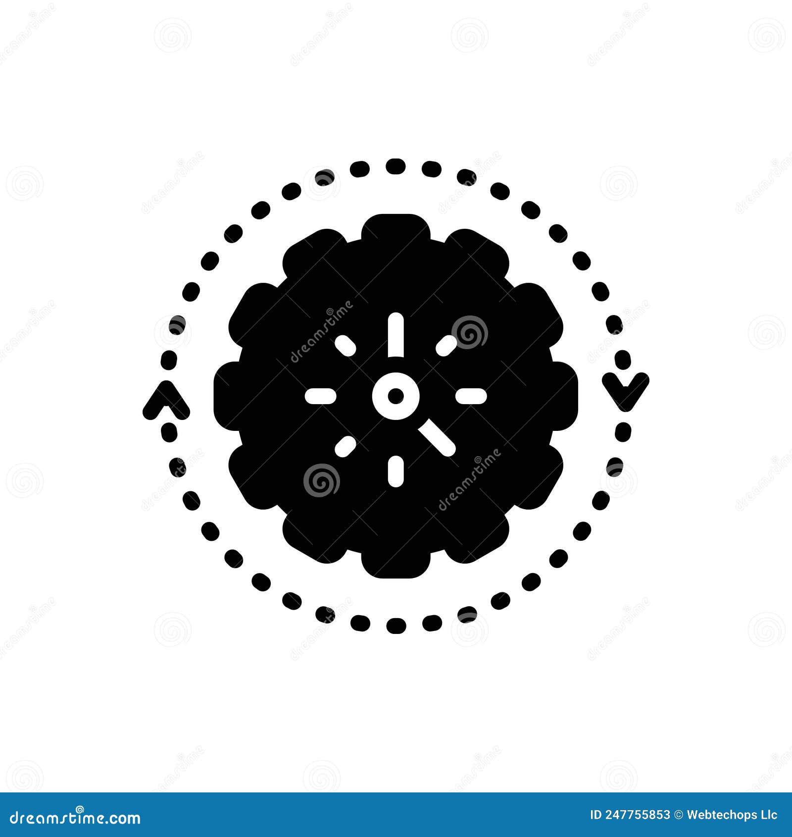 Black Solid Icon for Effectiveness, Productivity and Efficiency Stock ...