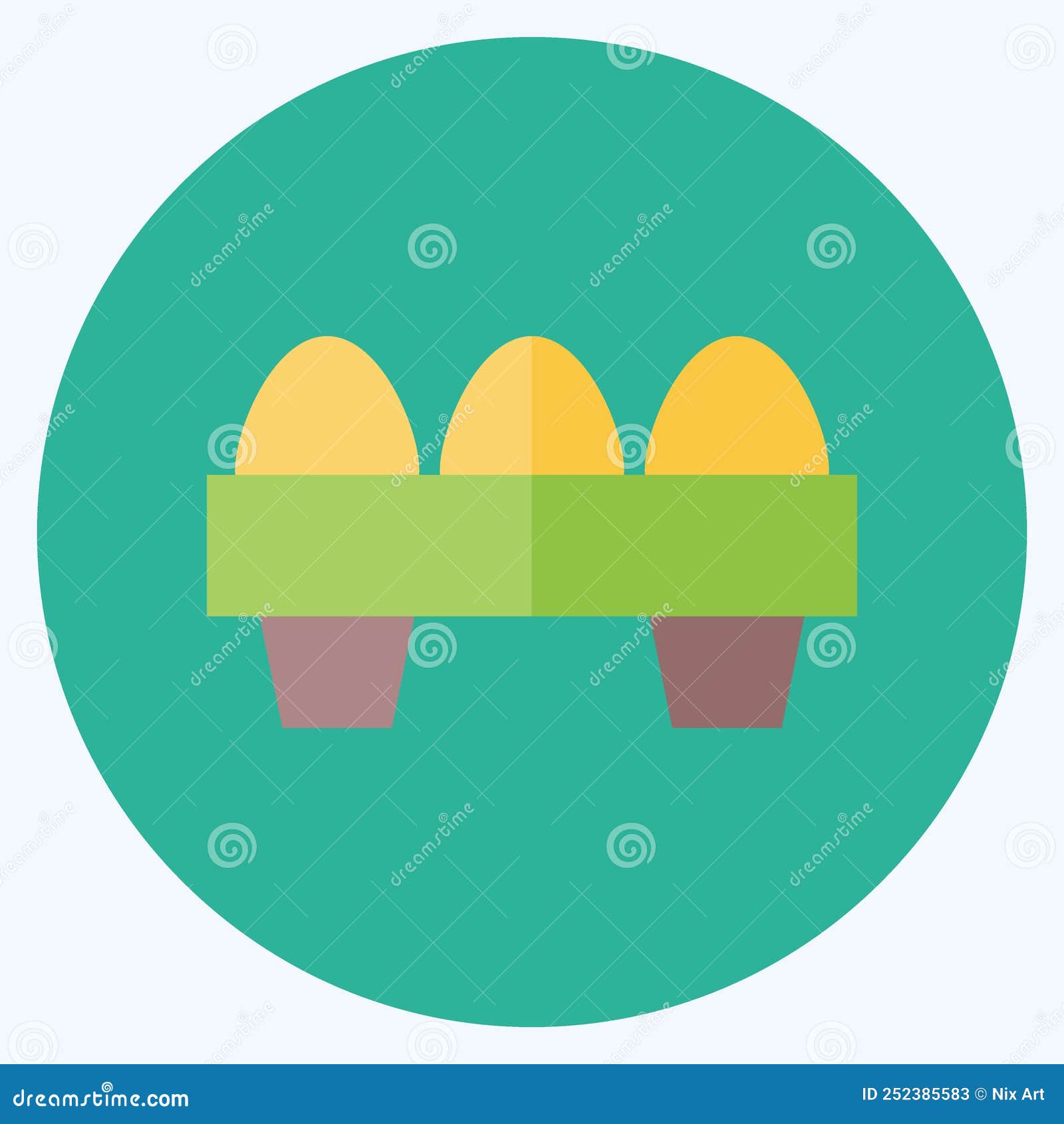 Icon Eggs. Suitable for Garden Symbol. Flat Style. Simple Design ...