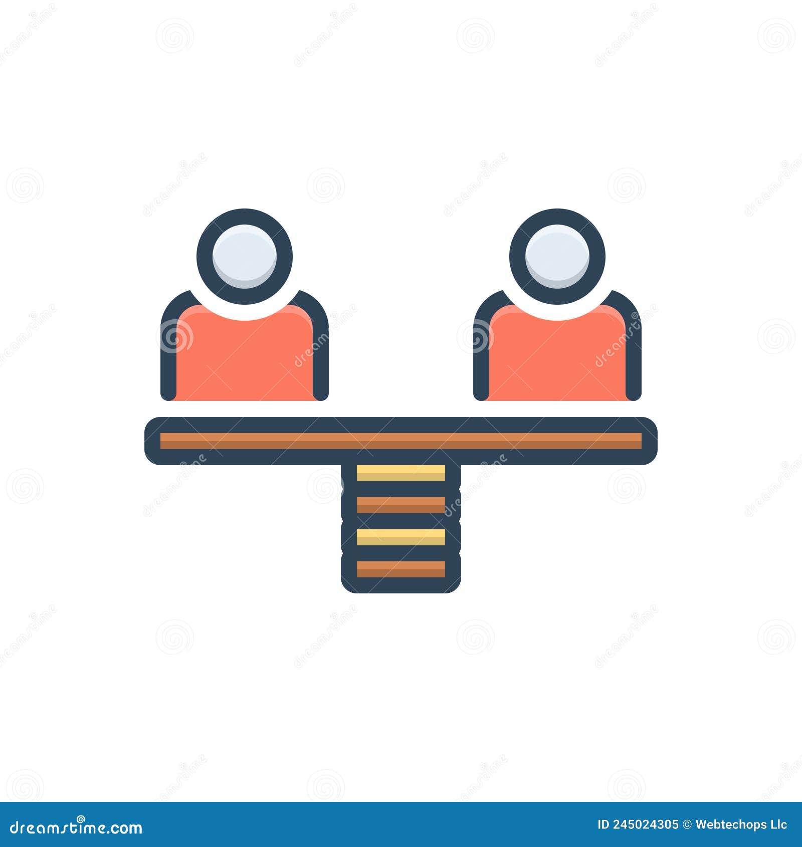 Color Illustration Icon for Either, Alternative and Some One Stock ...