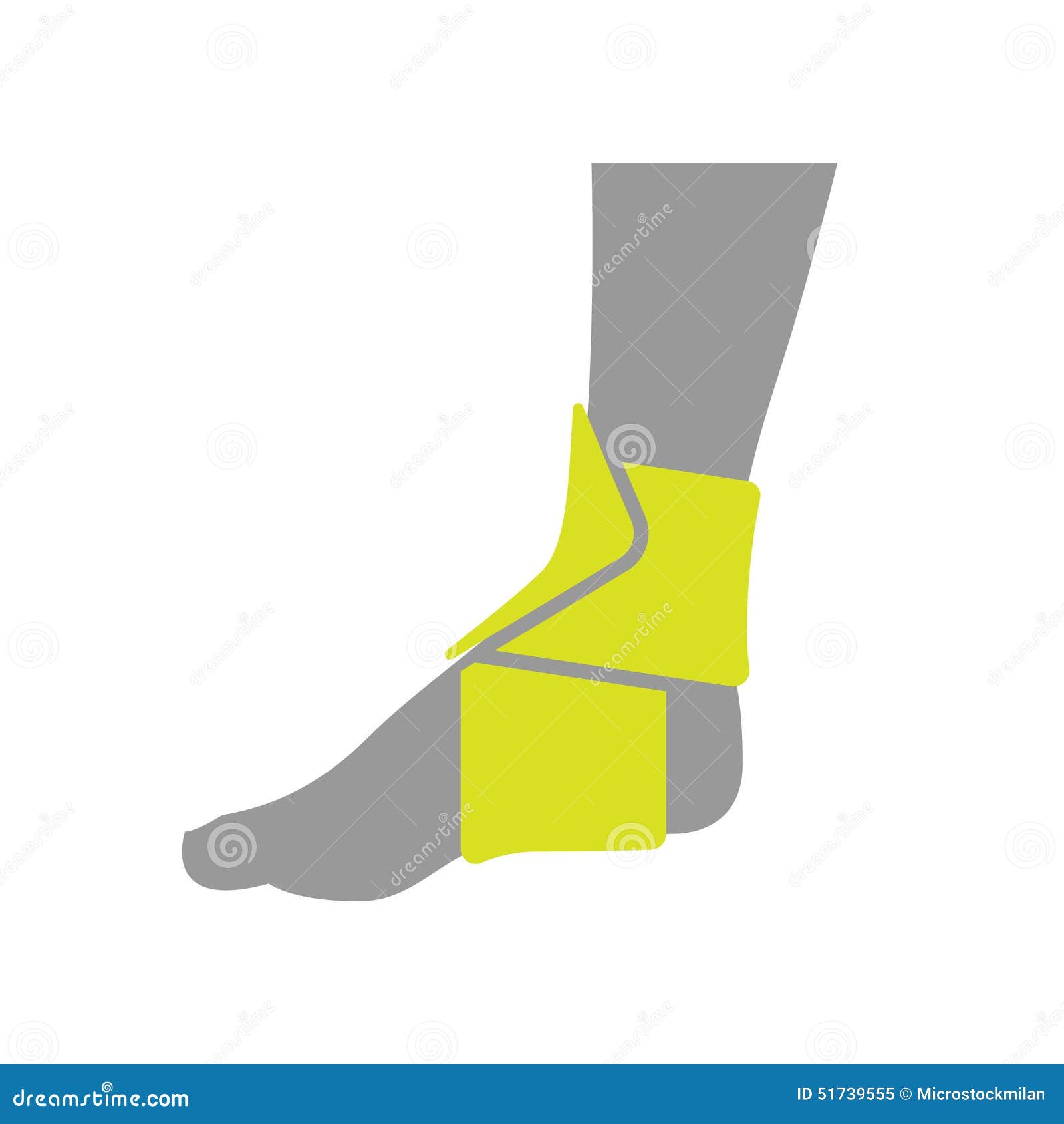 Icon of Elastic Orthopedic Compression Bandage for Stock Vector ...