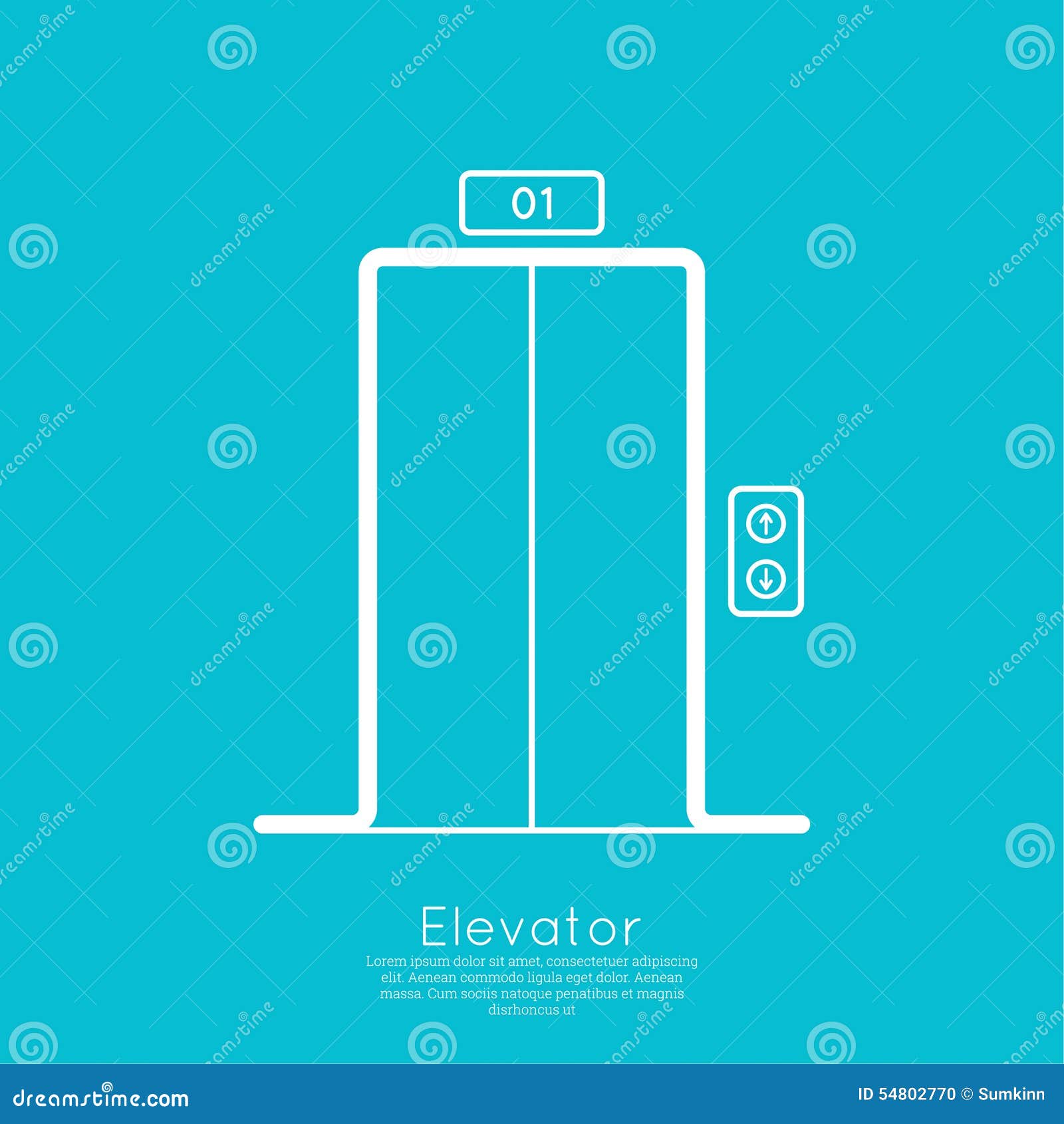 Icon elevator stock vector. Illustration of arrow, logo - 54802770