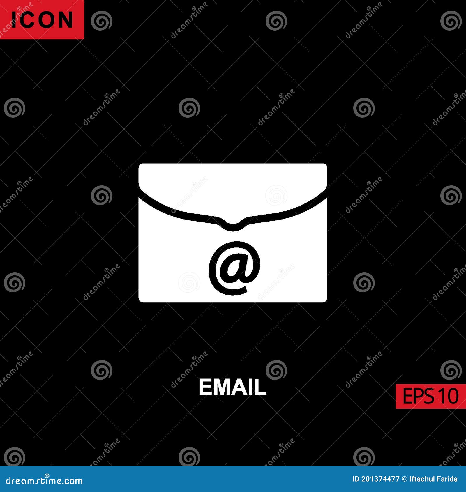 Icon Email. Flat, Glyph or Filled Vector Icon Symbol Sign Collection ...