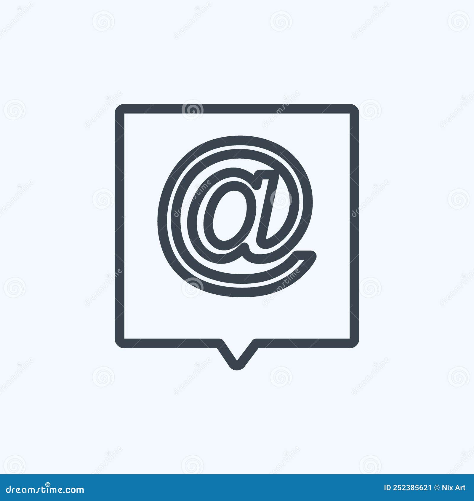 Icon Email. Suitable for Education Symbol. Line Style. Simple Design ...