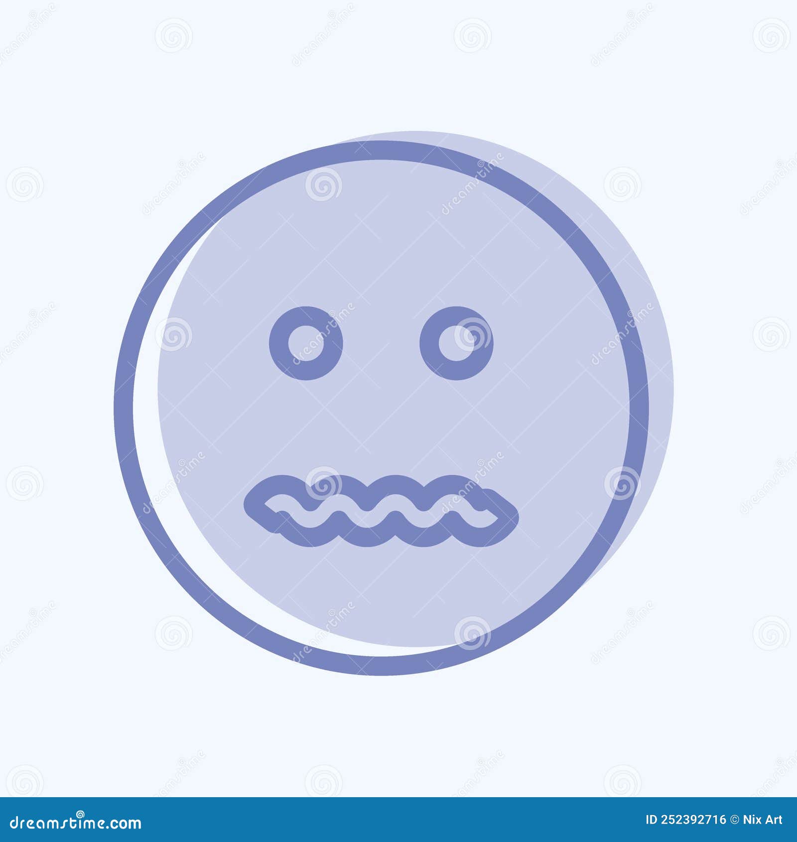 Icon Emoticon Annulled. Suitable For Emoticon Symbol. Two Tone Style ...