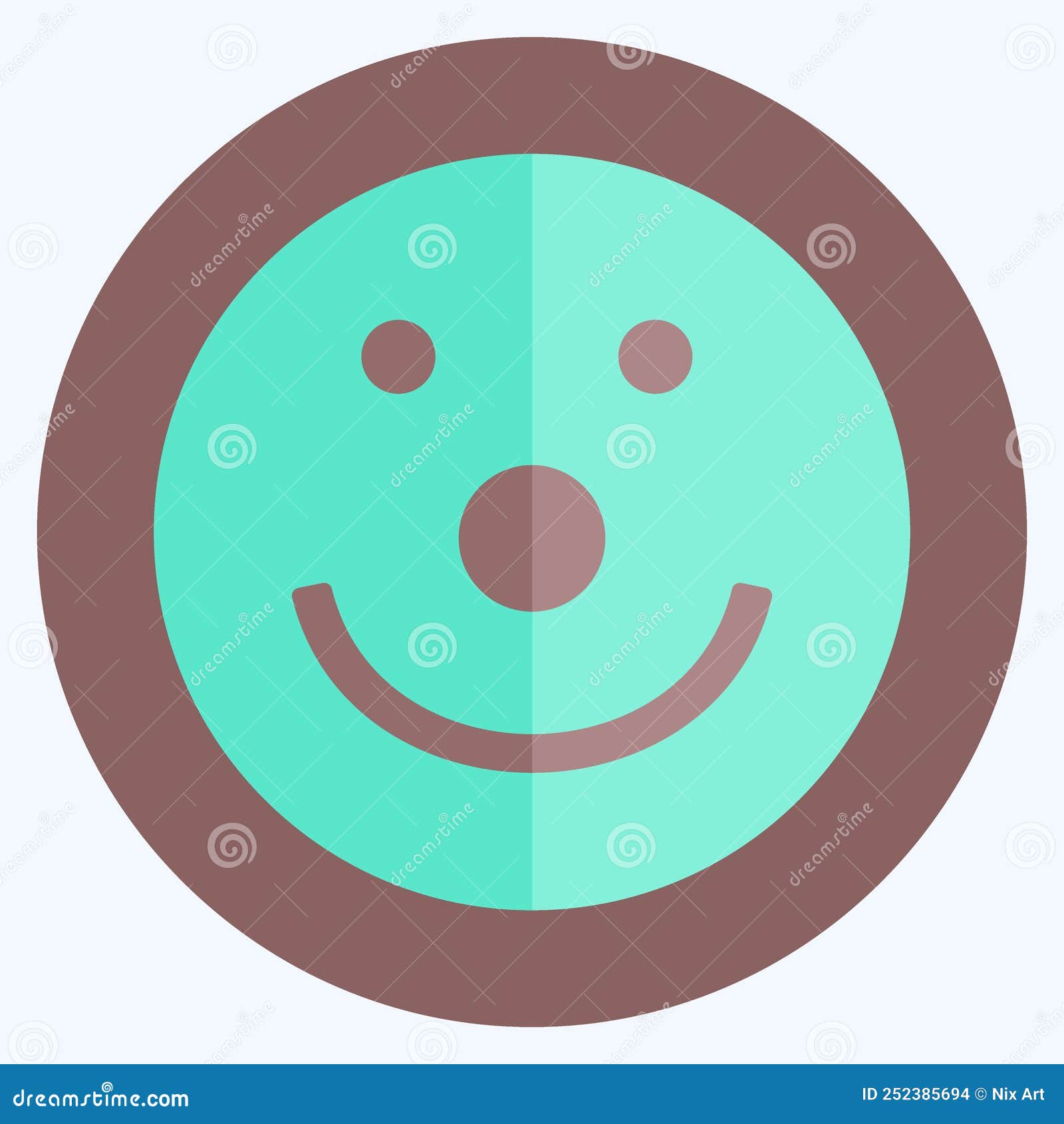 Icon Emoticon Clown. Suitable For Emoticon Symbol. Flat Style. Simple ...