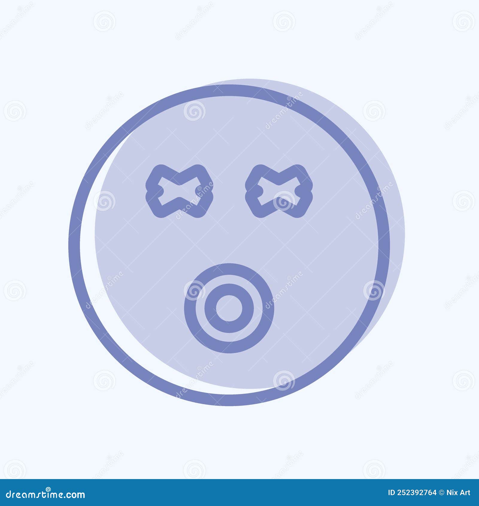 Emoticon Dizzy With Medical Mask Coronavirus Covid-19 Pandemic, Flat ...