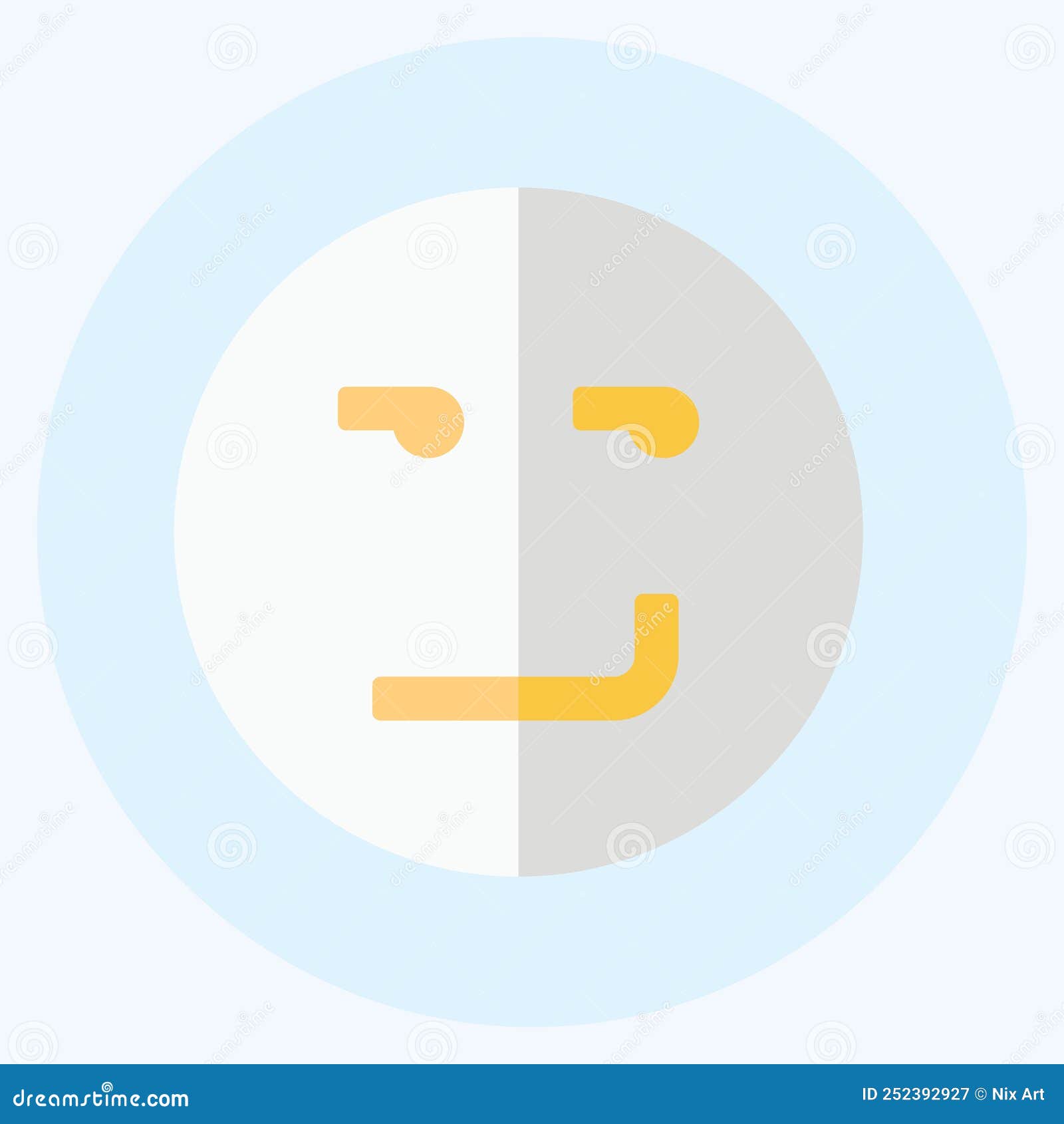 Icon Emoticon Smirking. Suitable for Emoticon Symbol. Flat Style ...