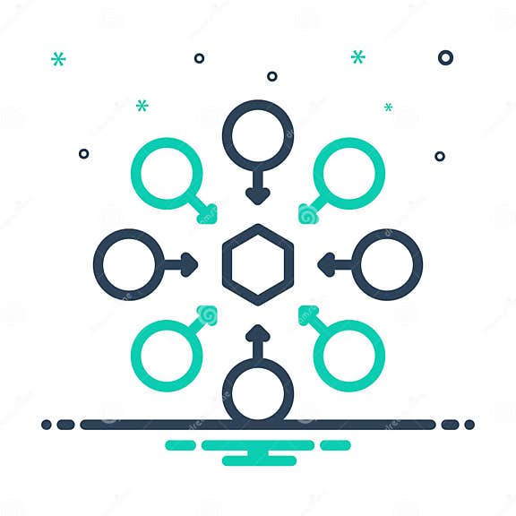 Mix Icon for Emphasis, Focus and Grandness Stock Vector - Illustration ...