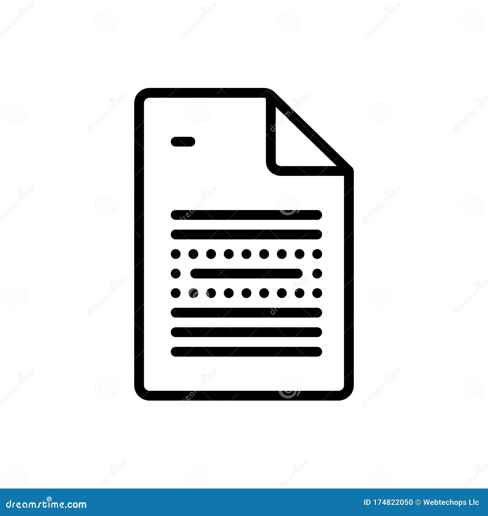 Black Line Icon for Emphasis, Text and Importance Stock Vector ...