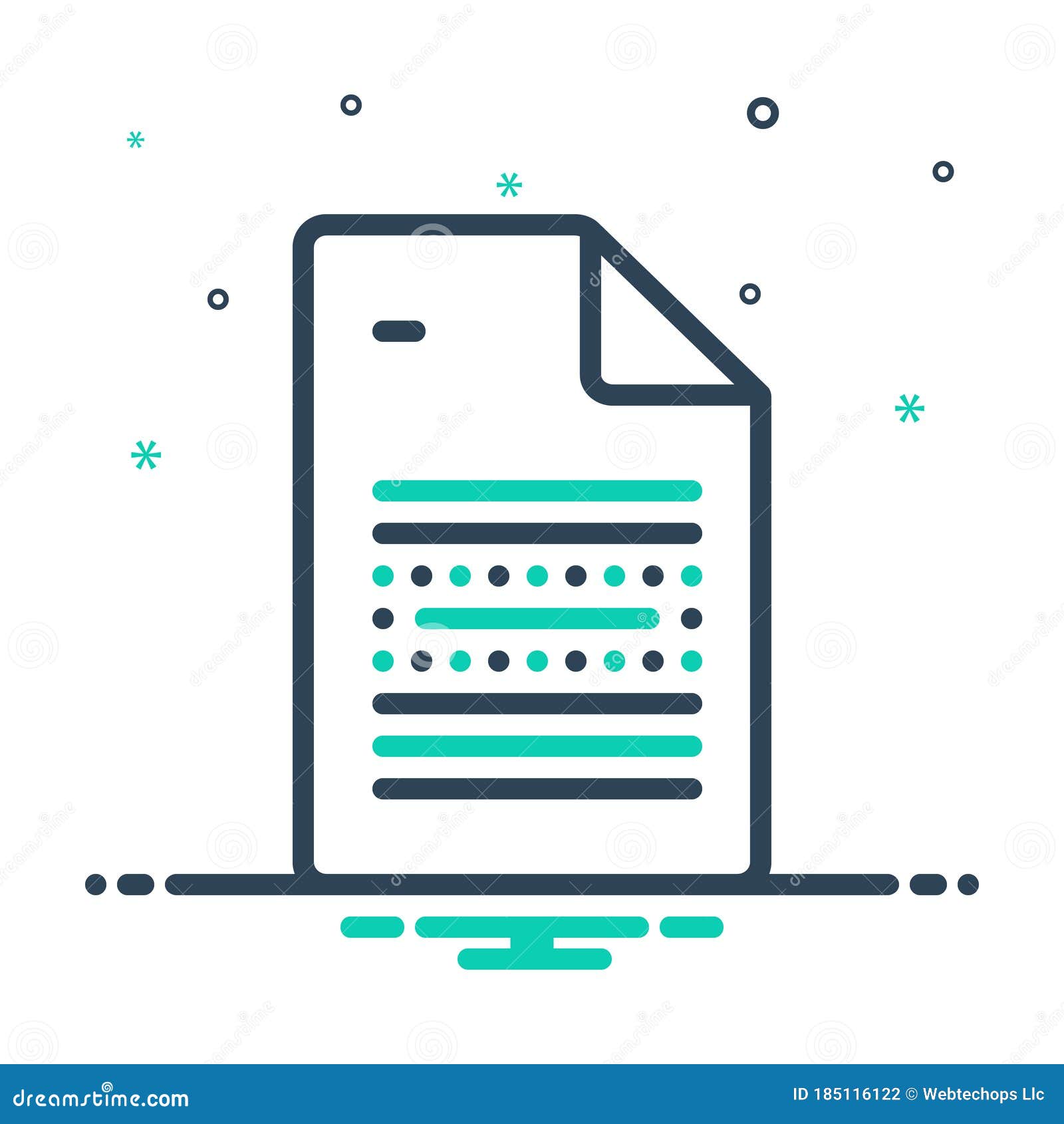 Mix Icon for Emphasis, Text and Important Stock Vector - Illustration ...