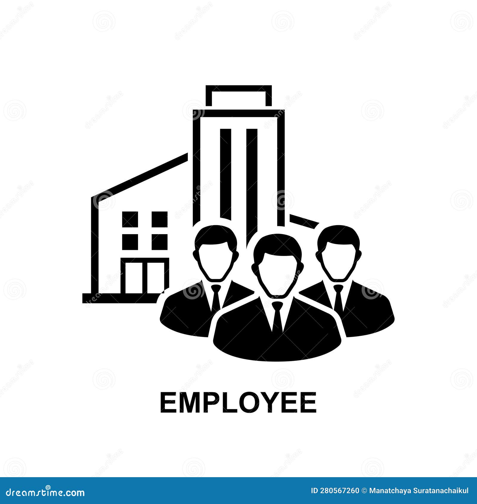 Employee Icon. Workers Team Icon Isolate on Background Stock Vector ...