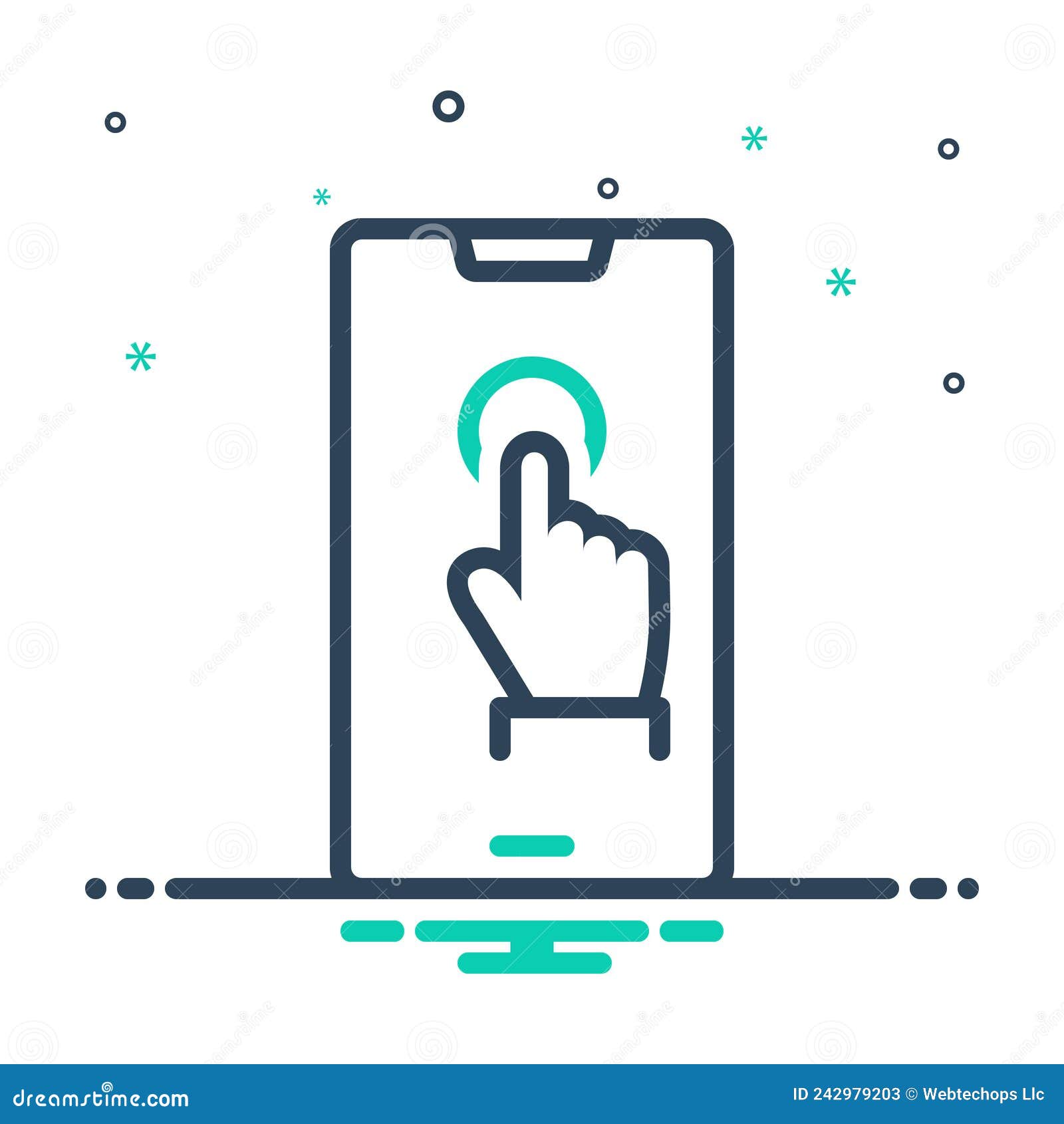 Mix Icon for Enabling, Authorize and Permit Stock Vector - Illustration ...