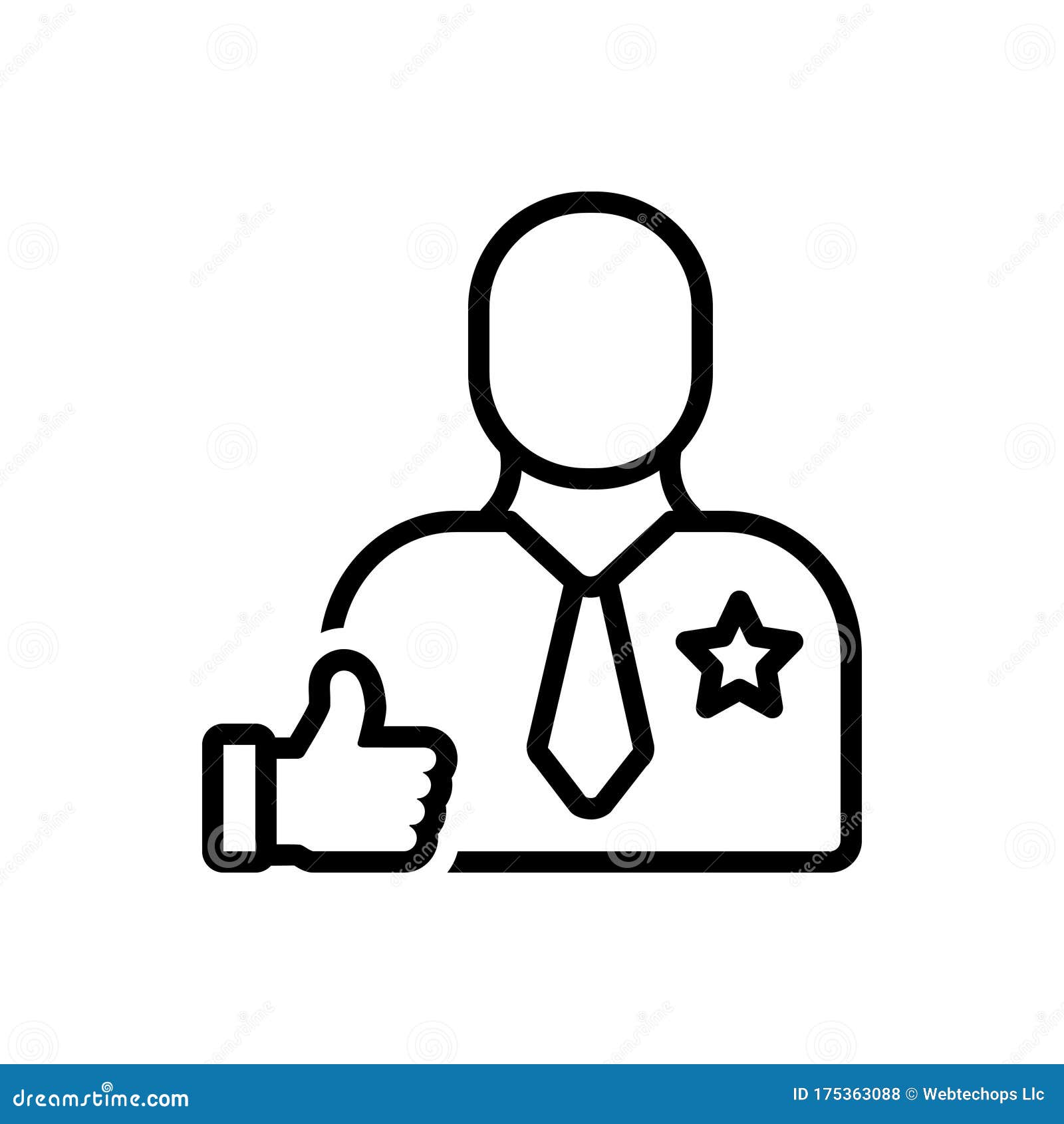 Black Line Icon for Encourage, Stimulate and Boost Stock Vector ...