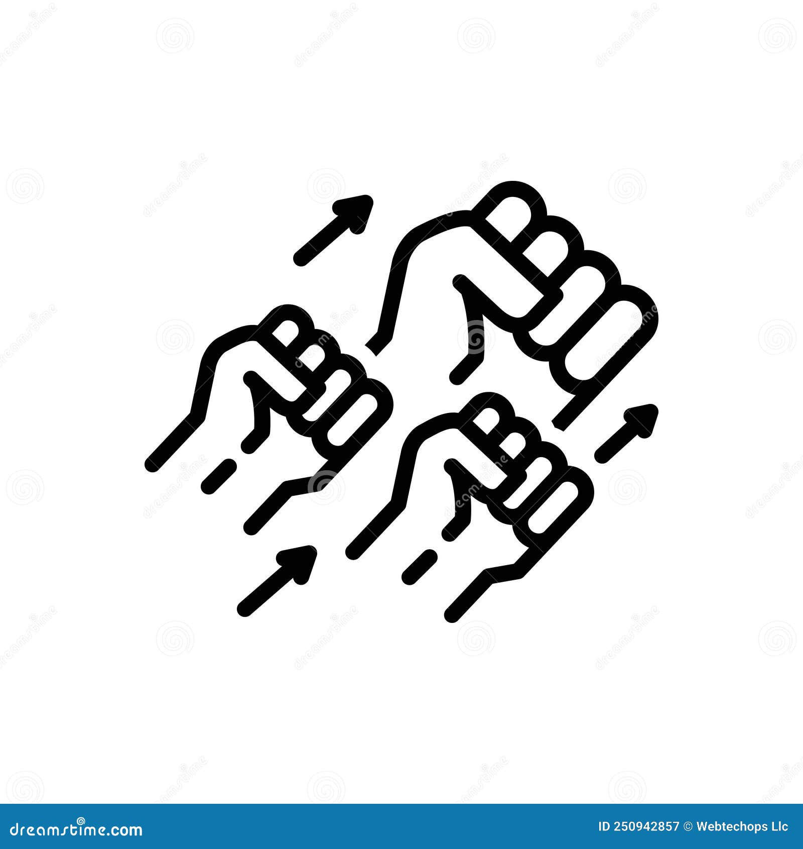 Black Line Icon for Encourage, Stimulate and Promote Stock Vector ...