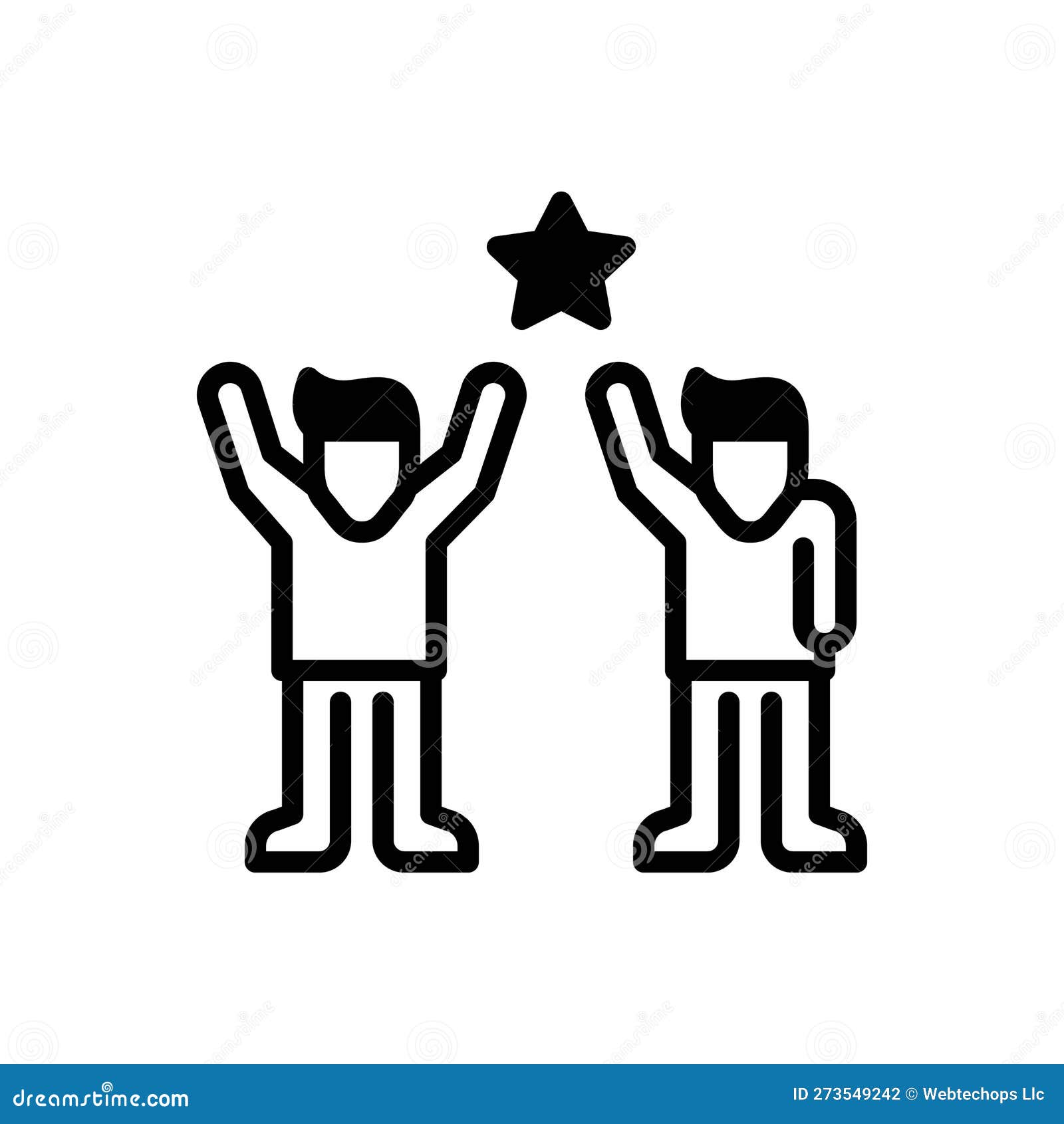 Black Solid Icon for Encouraging, Hopeful and Motivation Stock Vector ...