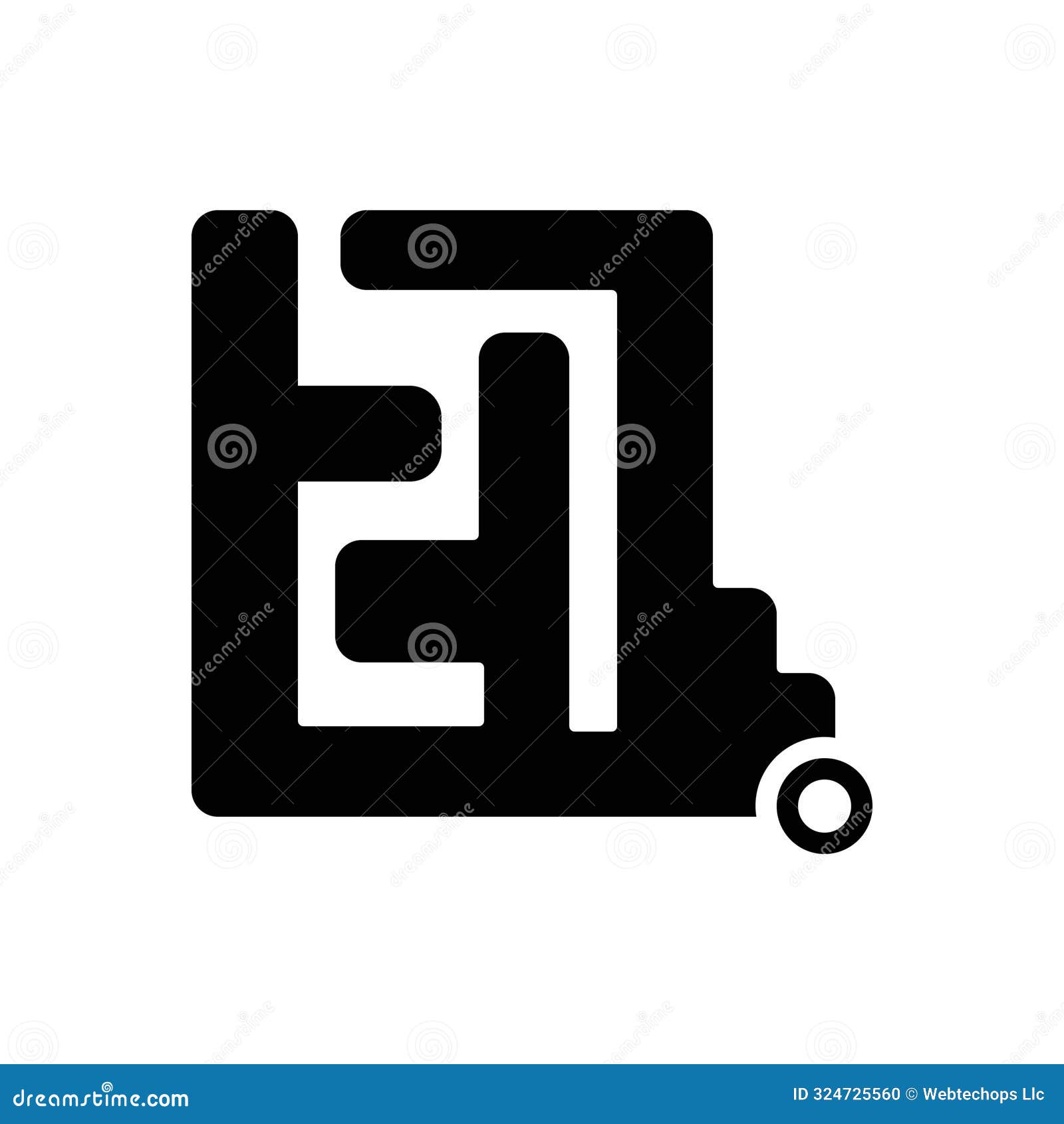 Black Solid Icon for End To End, End and Finish Stock Illustration ...