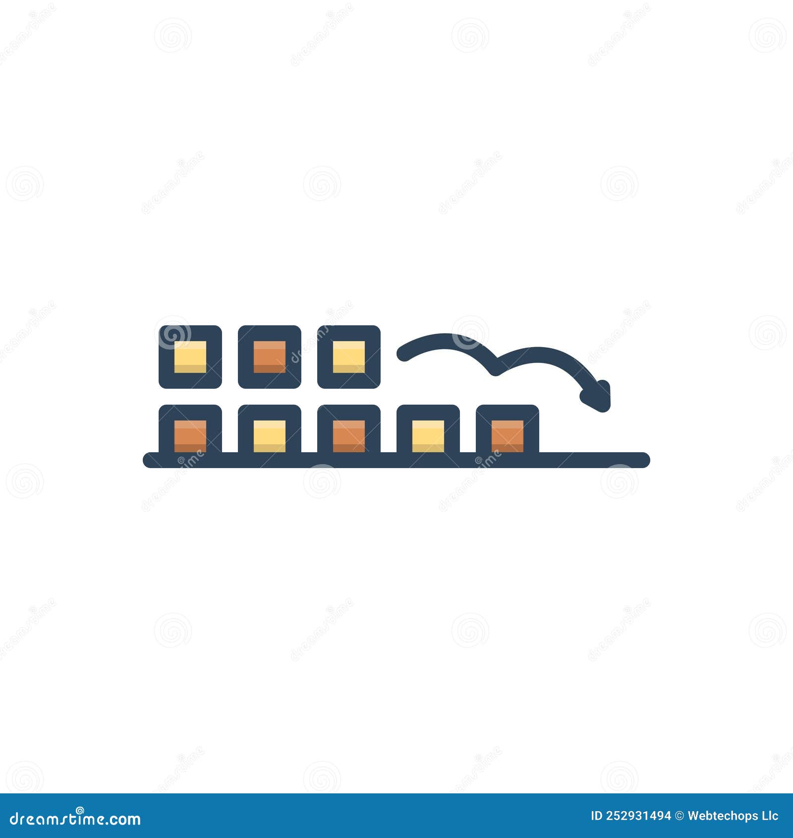 Color Illustration Icon for Ending, Conclusion and Finish Stock Vector ...