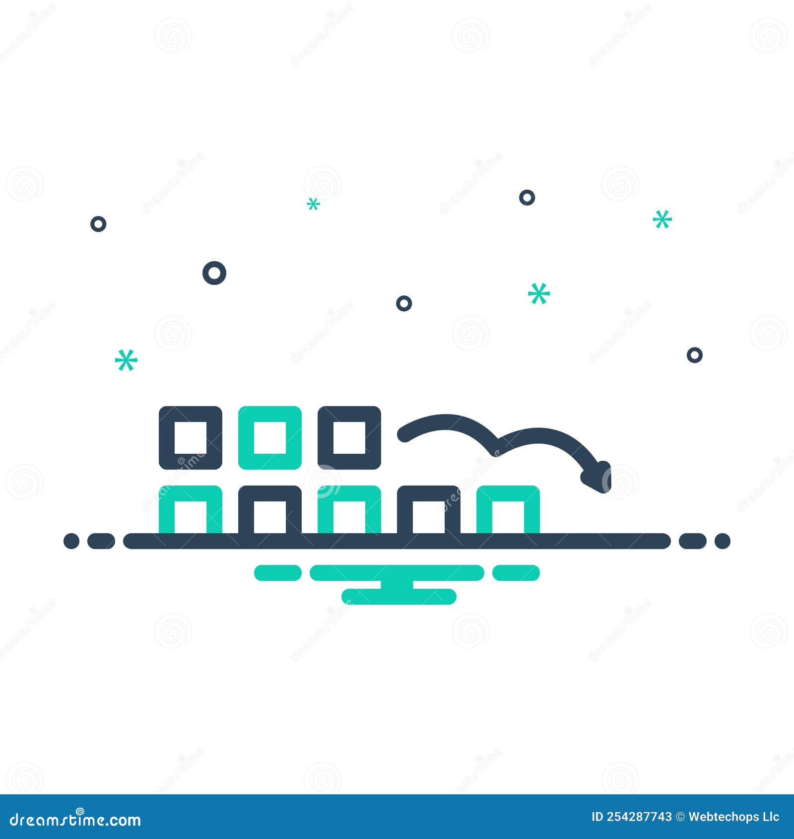 Mix Icon for Ending, Conclusion and Finish Stock Vector - Illustration ...