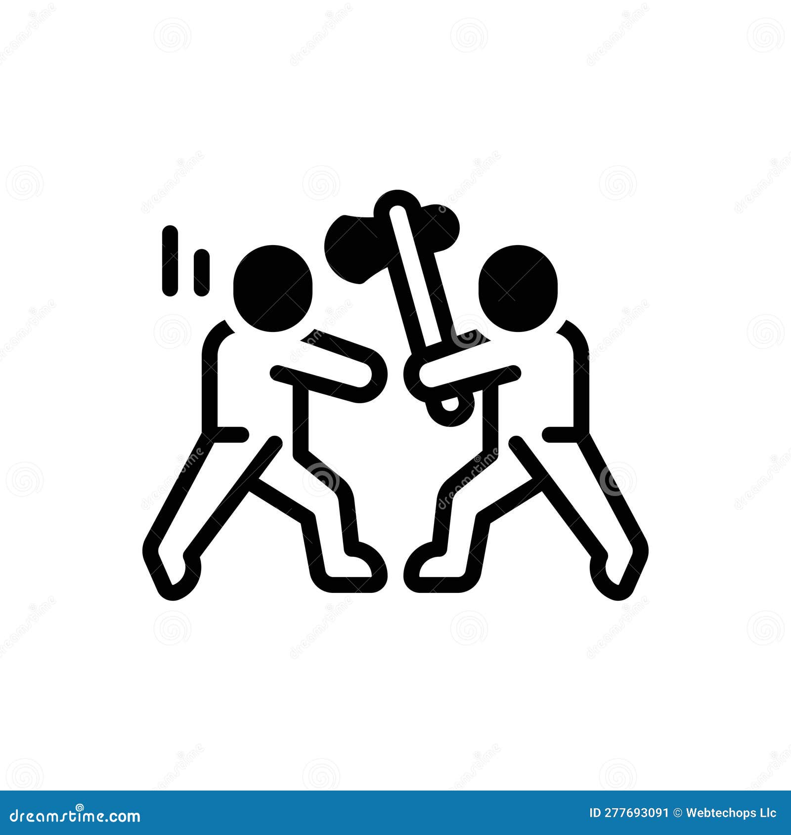 Black Solid Icon for Enemies, Adversary and Enemy Stock Vector ...