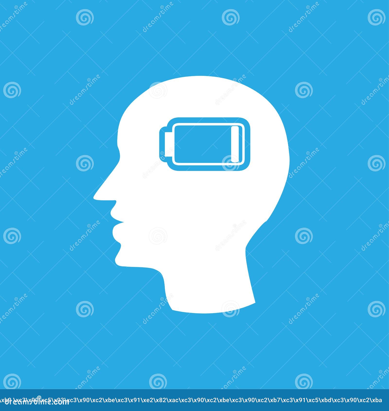 Icon Energy Level at Zero, Fatigue, Vector Illustration Stock Vector ...