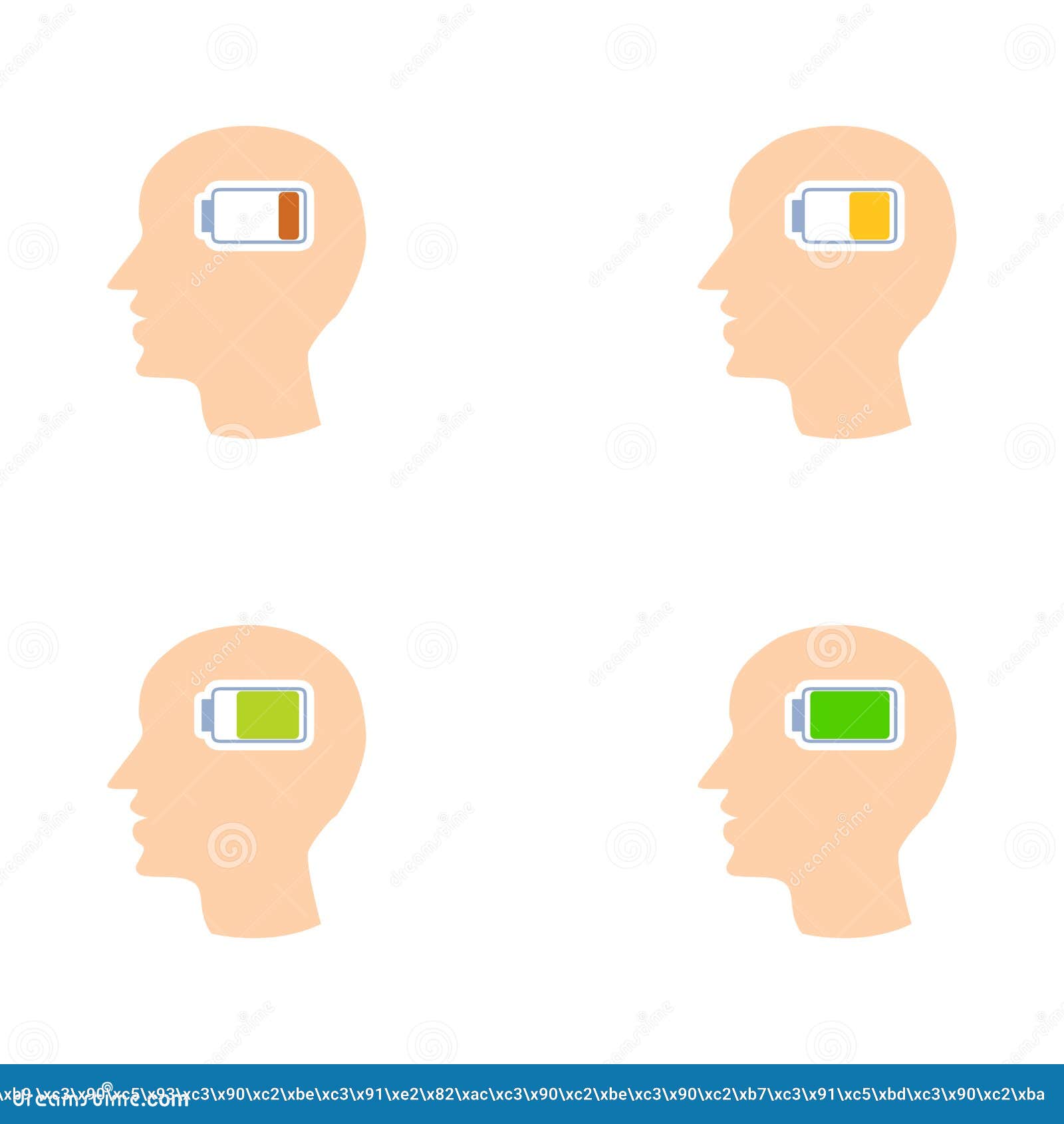 Icon Energy Level at Zero, Fatigue, Vector Illustration Stock Vector ...