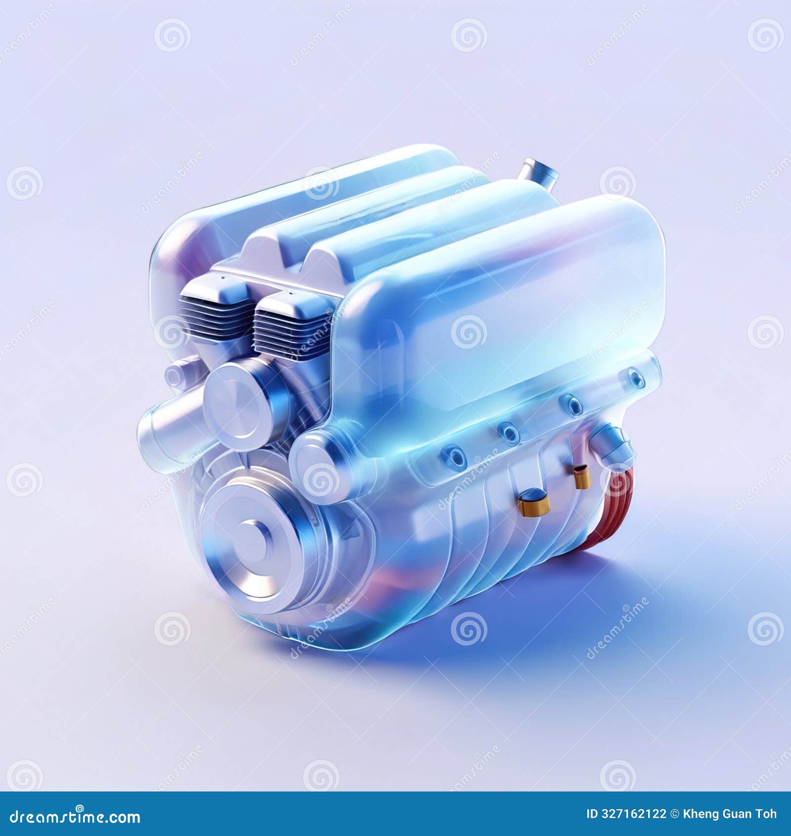 Icon of Engine, Glossy Glass Style Stock Illustration - Illustration of ...