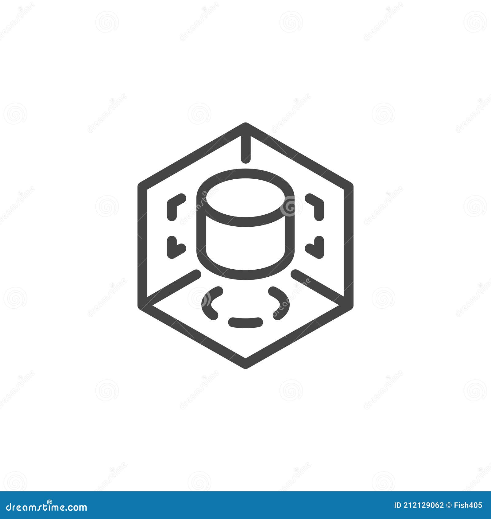 Icon on Engineering 3D Modeling and Visualization. Creation of Product ...